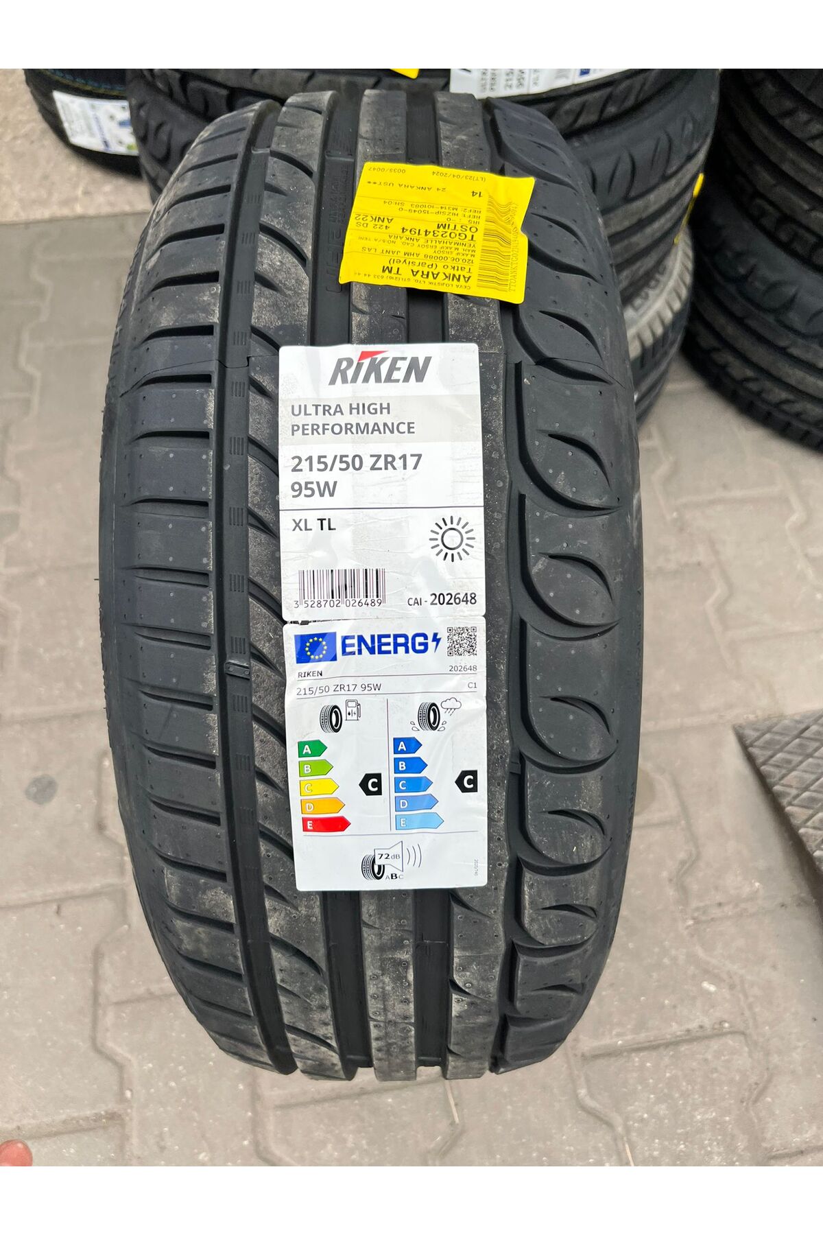 Riken 215/50R17 95W XL ULTRA HİGH PERFORMANCE RİKEN YAZLIK LASTİK 2024 ...