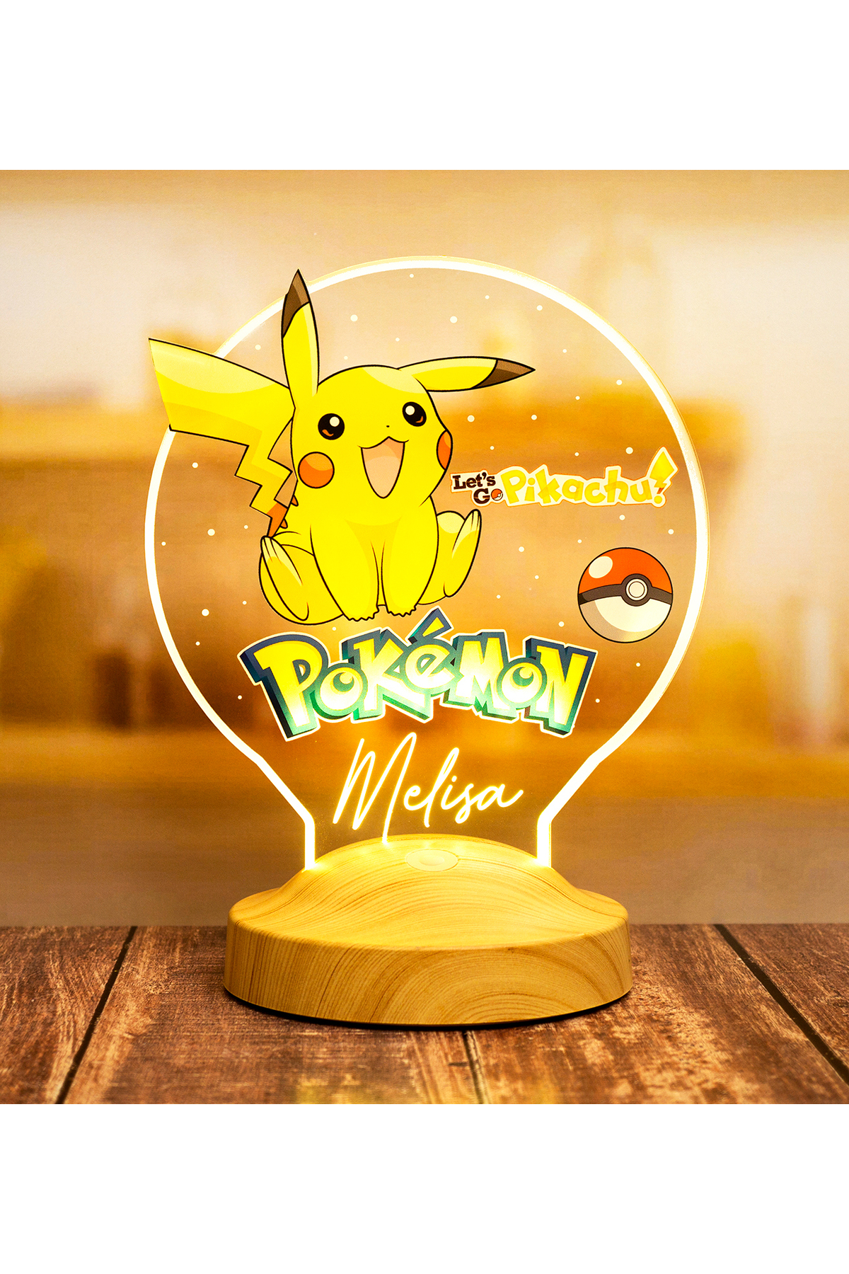 SEVGİLAMBASI Pokemon, Pikachu Temalı Gece Lambası, Masa Lambası ...