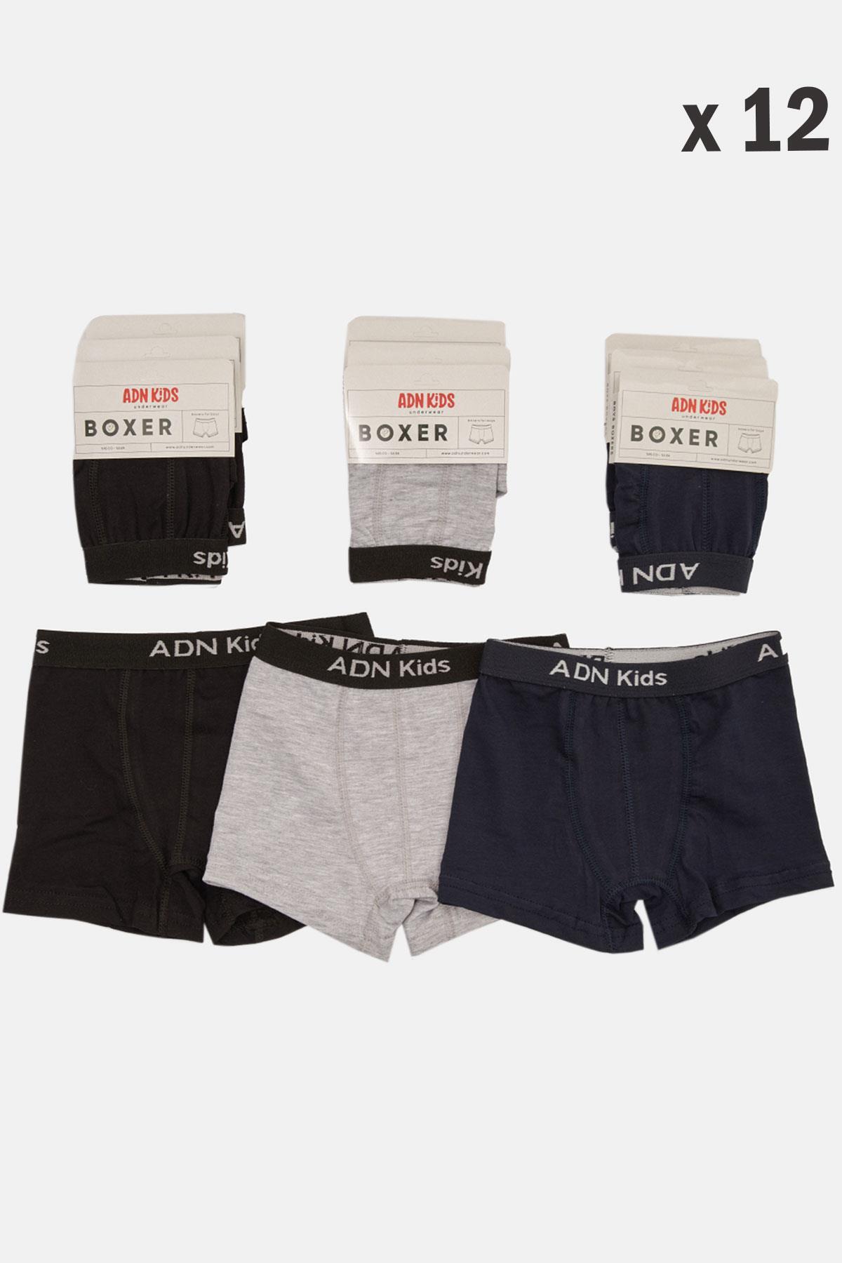 ADN KİDS Erkek Çocuk Likralı Boxer 12 Li Paket Fiyatı, Yorumları - Trendyol
