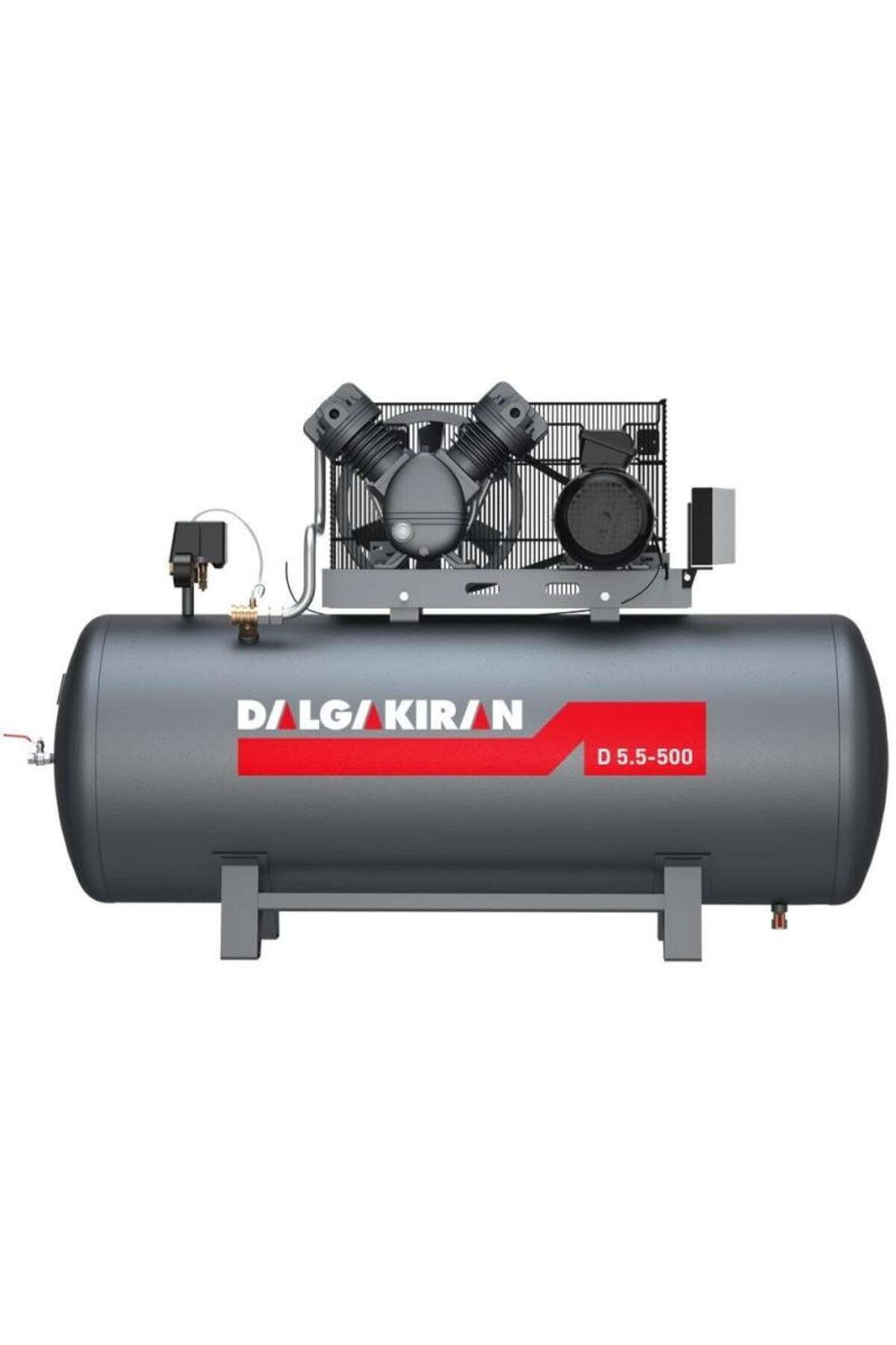 dalgakıran 500 Lt. Kompresör 380v 4kw/5,5hp Tek Kademeli 7 Bar D5,5-500 - Fiyatı, Yorumları