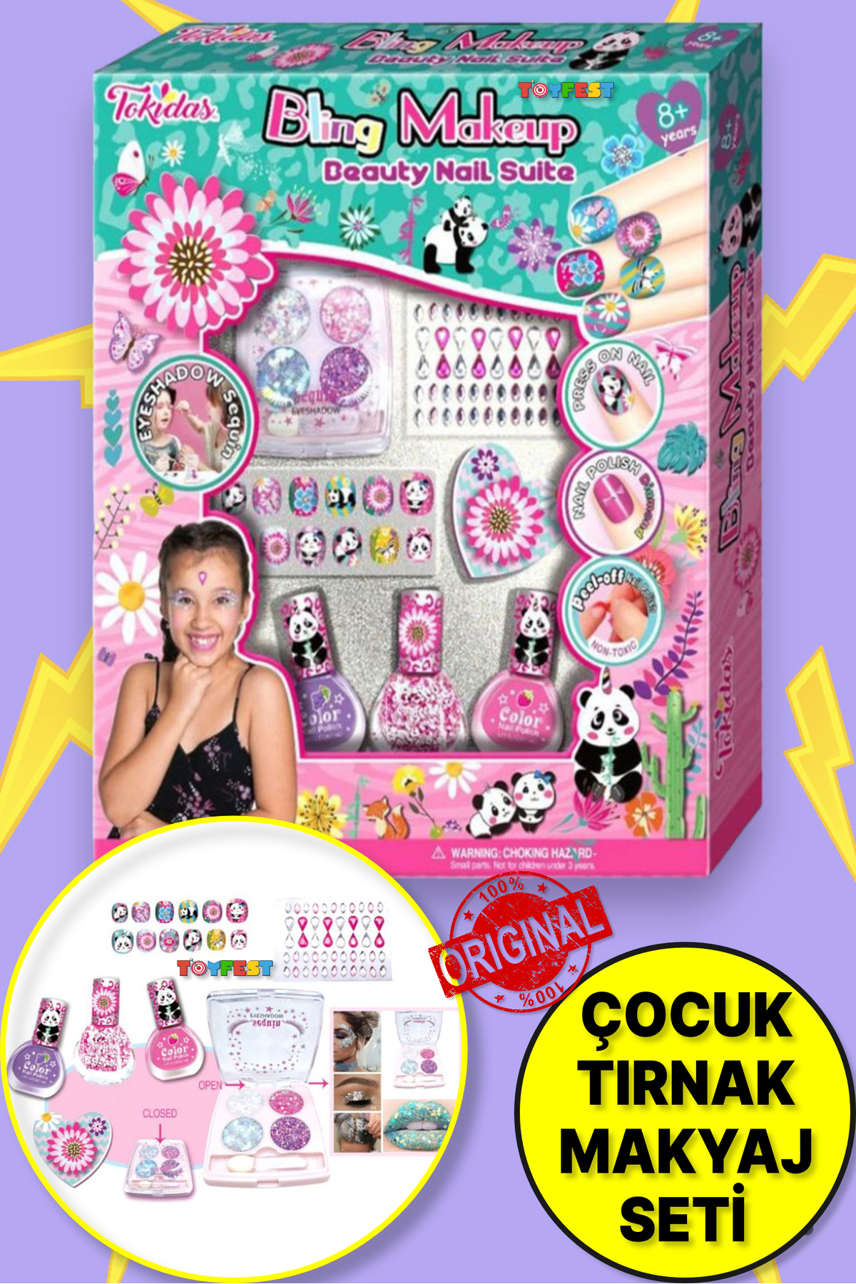 TOYFEST Tokidas Bling Makeup Beauty Nail Suite - Makyaj Güzellik Tırnak ...
