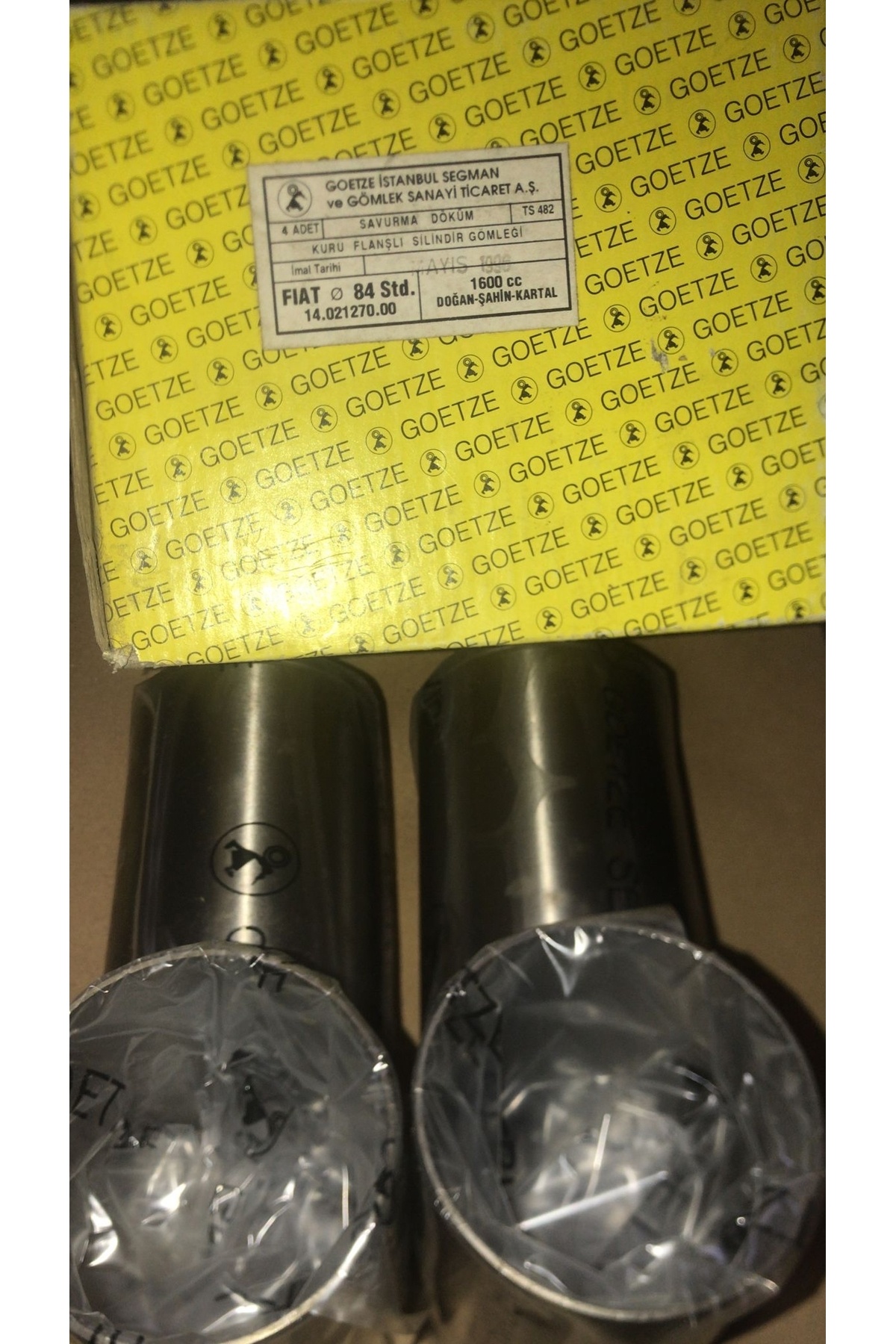 Opar TOFAŞ DOĞAN KARTAL ŞAHİN 1.600 CC MOTOR PİSTON GÖMLEĞİ 84 STD DÜZ ...