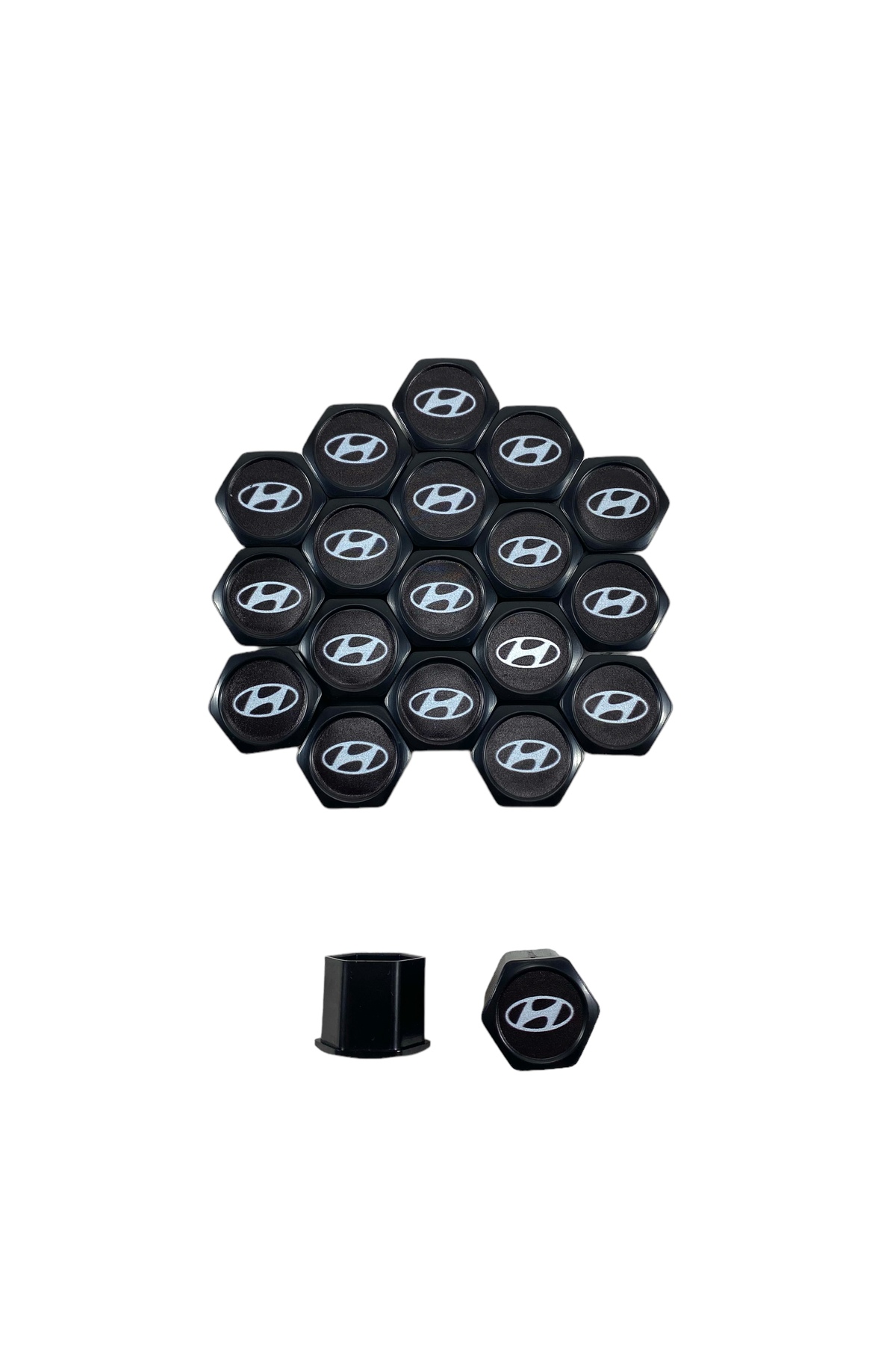 Cartex HYUNDAİ 17 MM 20 Lİ TAKIM SET OTO ÇELİK JANT BIJON KAPAĞI ...