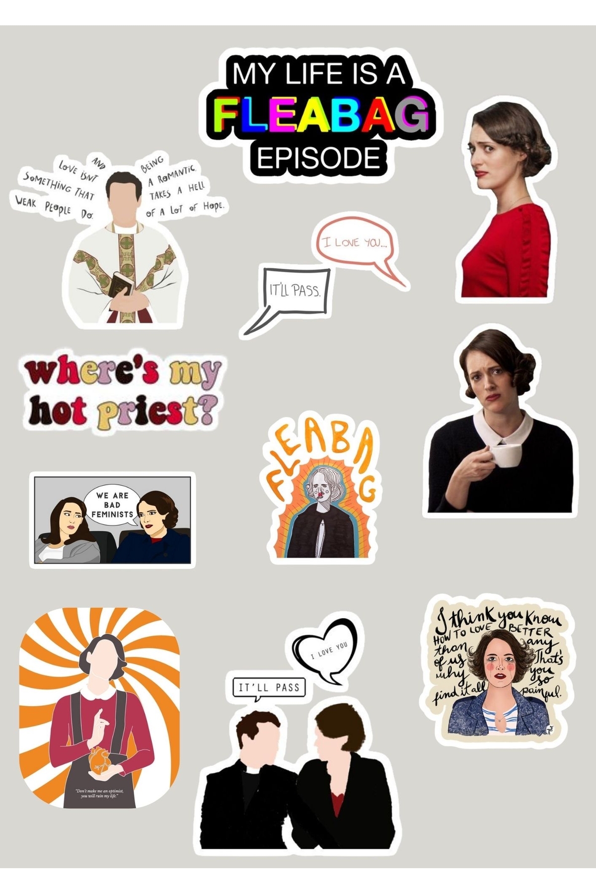 page journals FLEABAG DİZİ STICKER SETİ - Fiyatı, Yorumları
