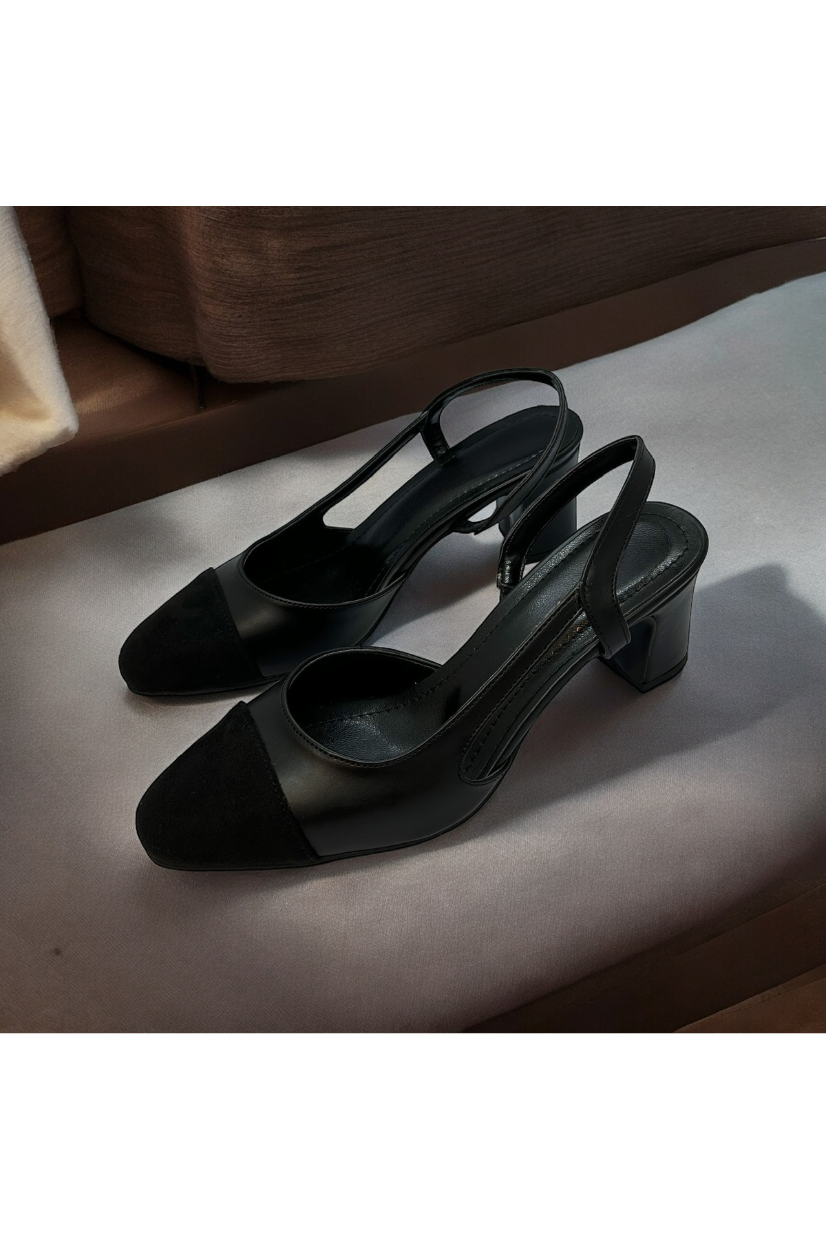 runa shoes kalın topuk küt burun günlük topuklu ayakkabı Fiyatı ...