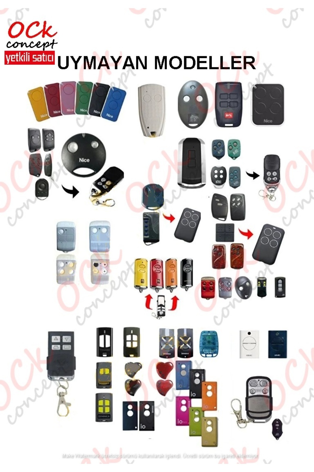 ock concept Akıllı Kodlanabilir Kumanda (Otomatik Kapı Motoru,kepenk ...