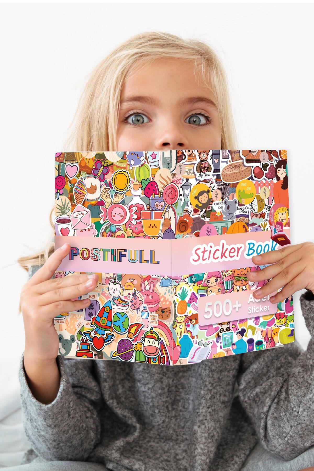 postifull Sticker Set, 500 Pieces, 16 Pages Sticker Book, Agenda ...