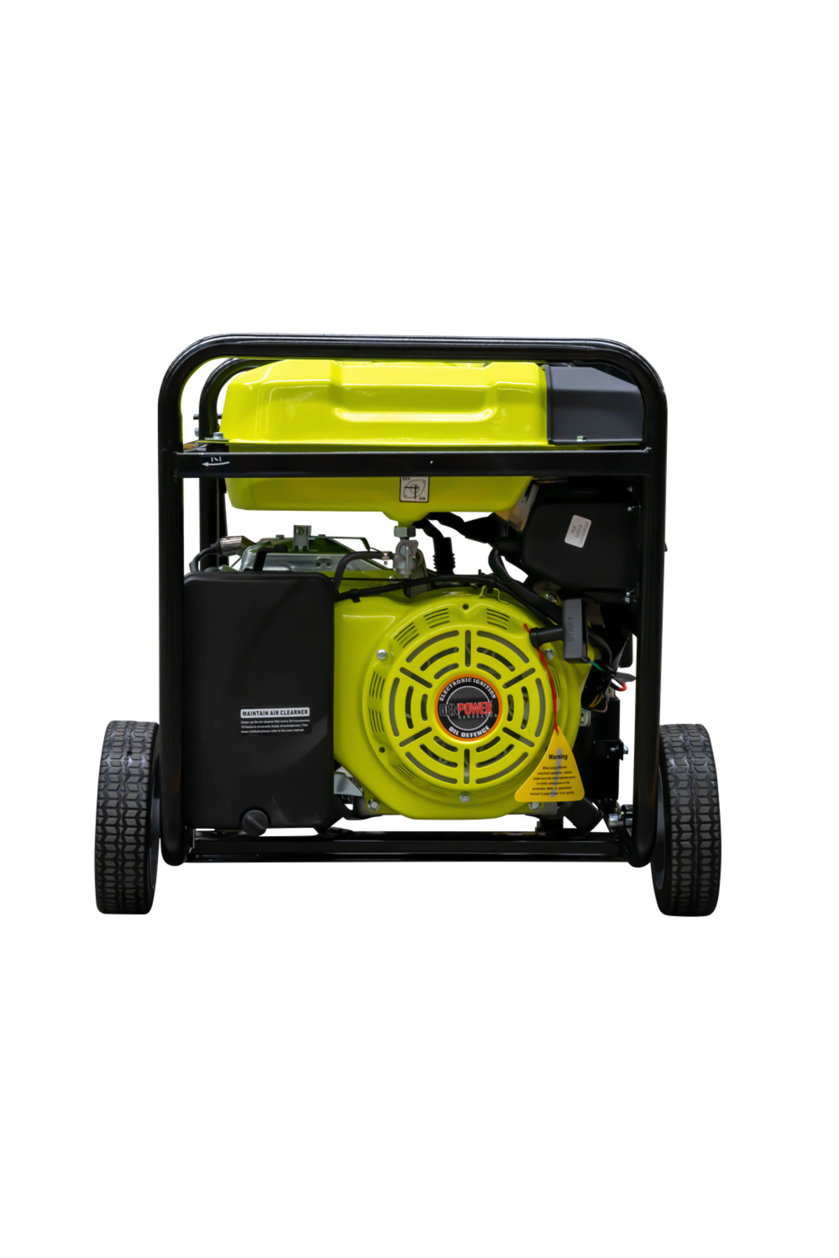 GenPower GBG 7500 TE Model 7,5 kVA, Benzinli,Marşlı, Tekerlekli, Trifaze Portatif Jeneratör ...