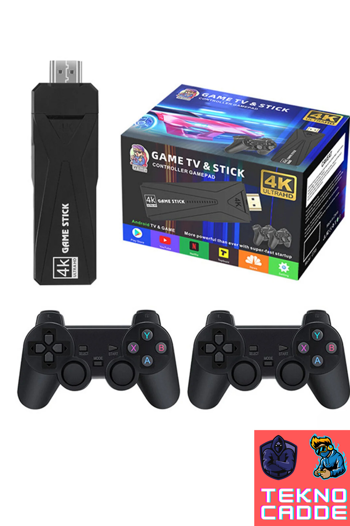 beboncool GT65 NETFLİX YOUTUBE GOOGLE Android TV BOX 10000+ ÇİFT KOL ...