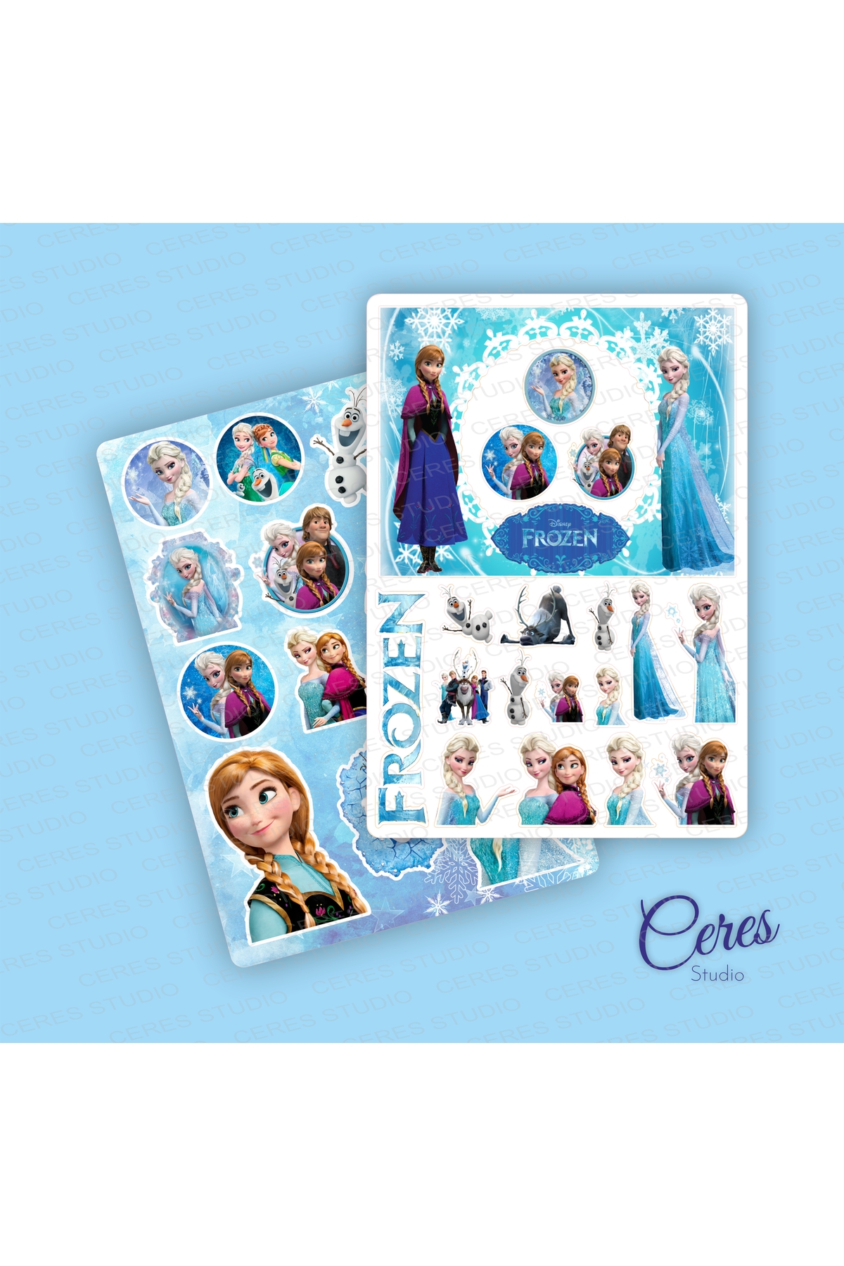Ceres Studio Elsa Frozen Sticker Etiket 2 Sayfa Etiket (A5)Fiyatı ...