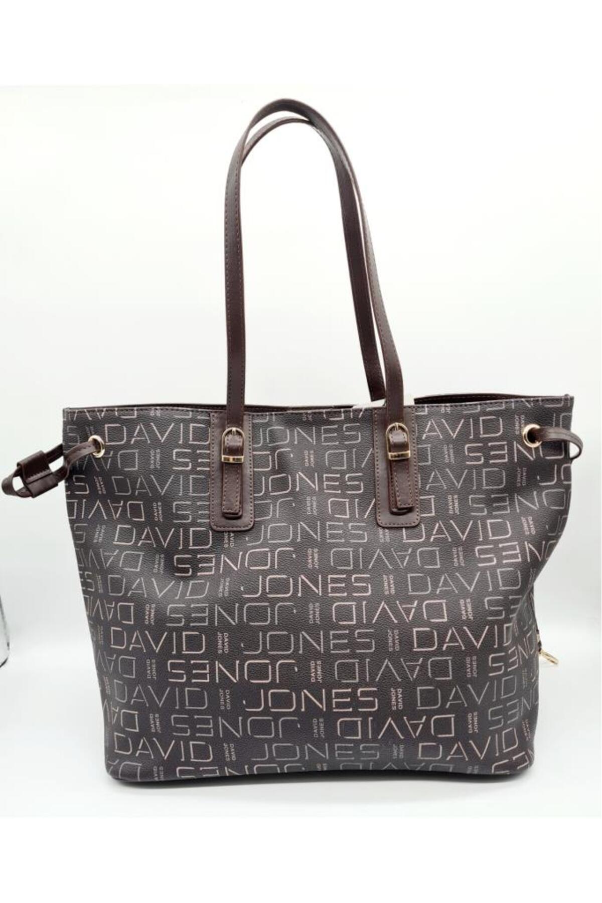 David Jones Kadın Omuz Çantası , Yumuşak Vegan Deri Monogram Çapraz ...