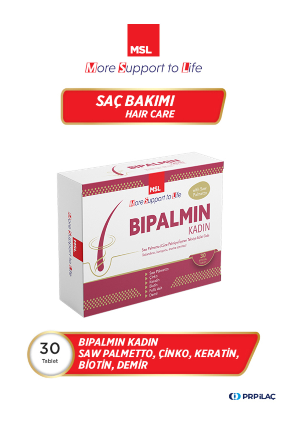 MSL Bipalmin Kadın 30 Tablet Fiyatı, Yorumları - Trendyol