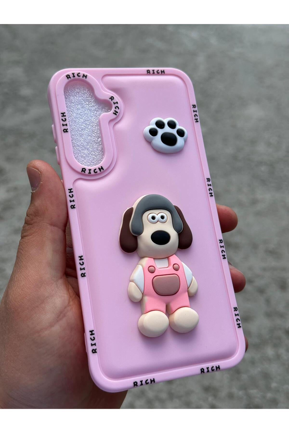 Sphone Samsung Galaxy S23 FE Kılıf Kabartmalı Çizgi Film Karakter Köpek ...