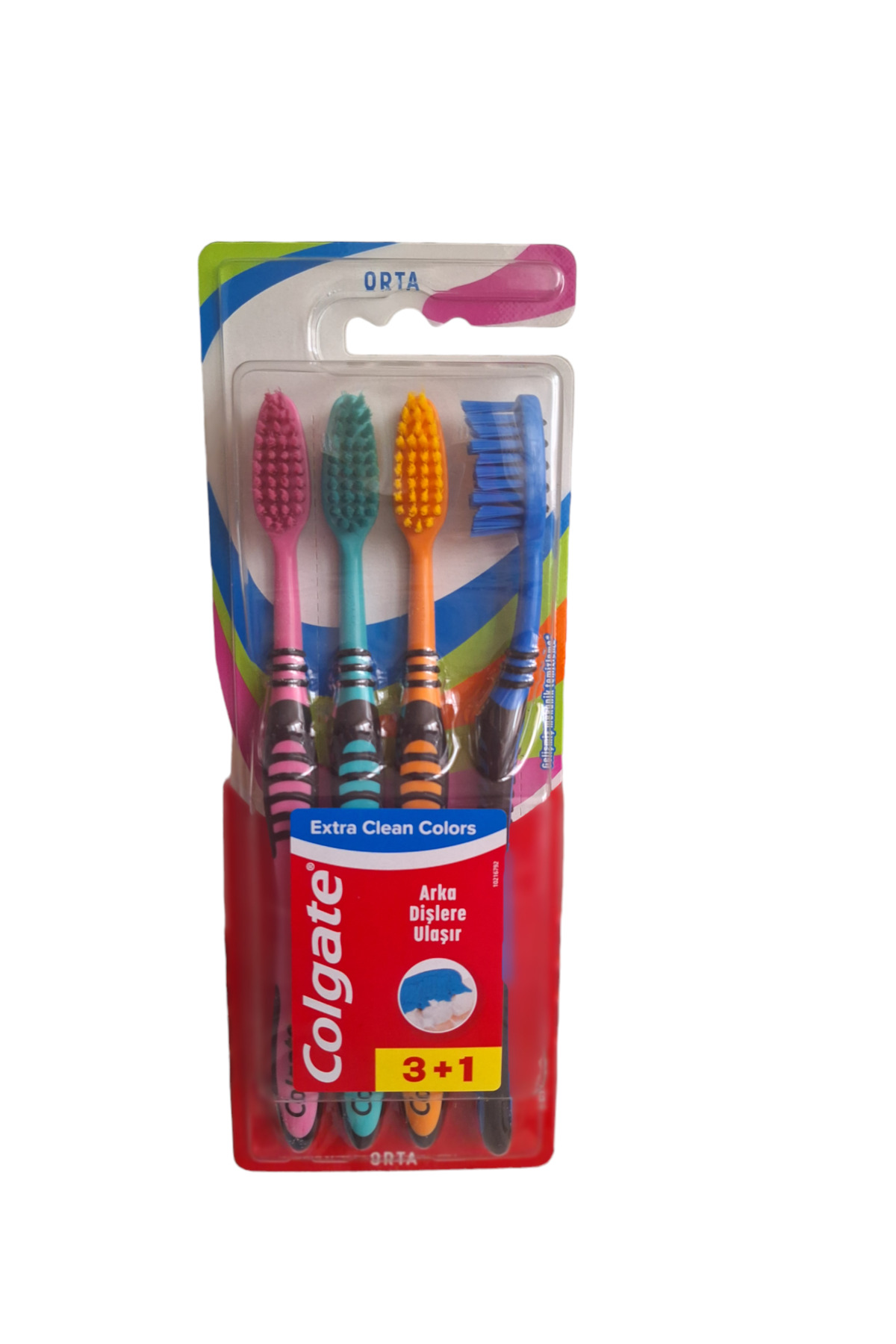 Colgate extra clean colors 3+1 4 lü özel seri arka dişlere uzanan bilen ...