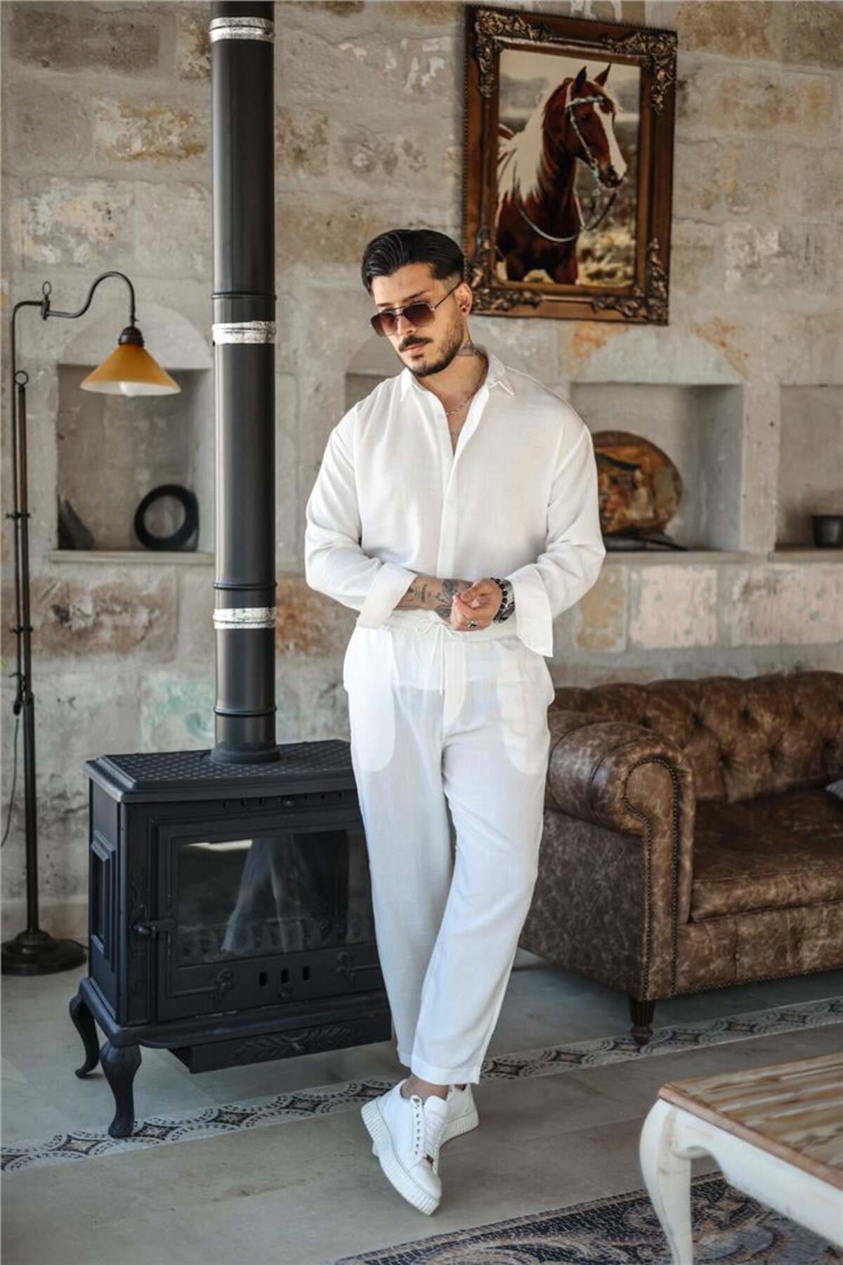 OUTFİT MAN Erkek Keten Basic Boyfriend Pantolon Beyaz Fiyatı, Yorumları ...