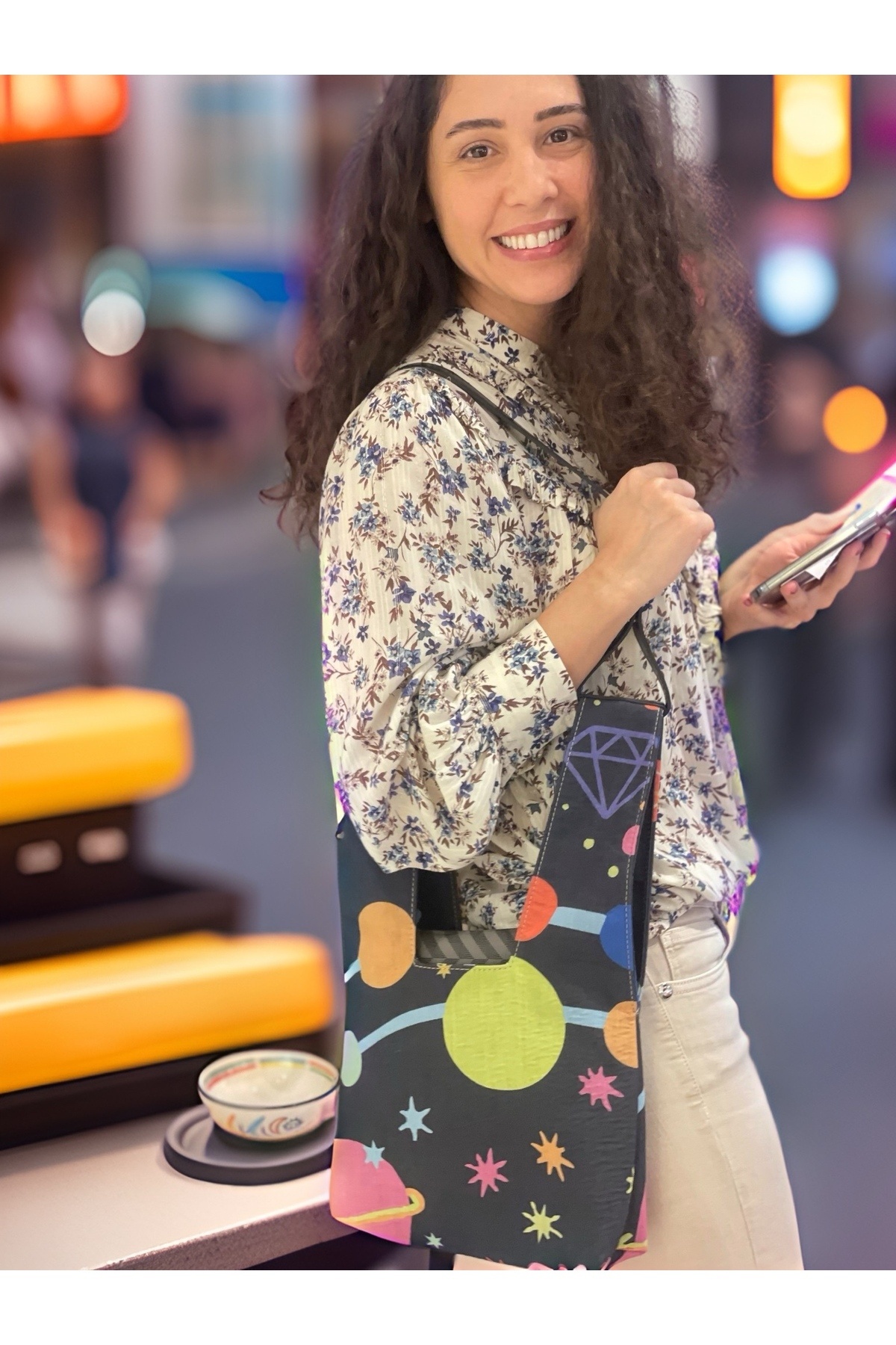 Olima Tile Art Desenli/ omuz ve el çantası Fiyatı, Yorumları - Trendyol