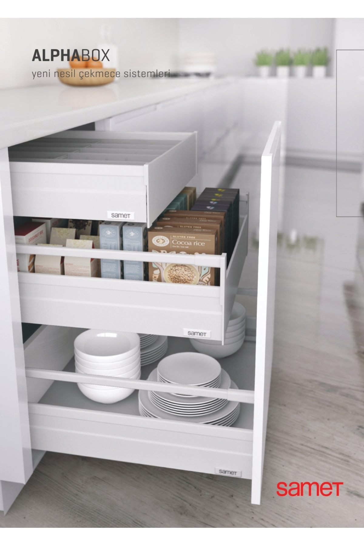 Decormet SAMET ALPHABOX ÇEKMECE RAYI 450 MM GRİ Fiyatı, Yorumları ...