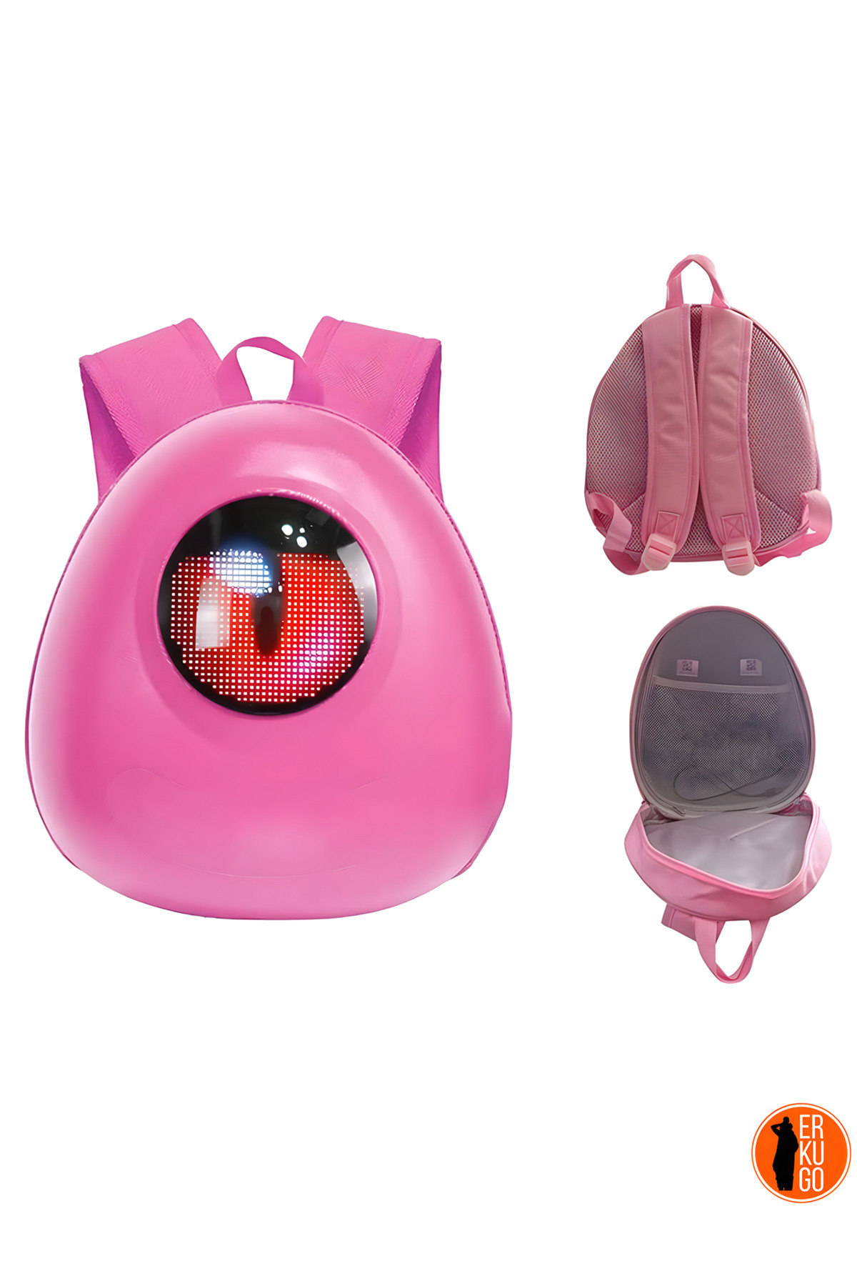 ERKUGO Tek Göz Led Sırt Çantası, Ledli Çanta, Okul çantası, Ekranlı ...