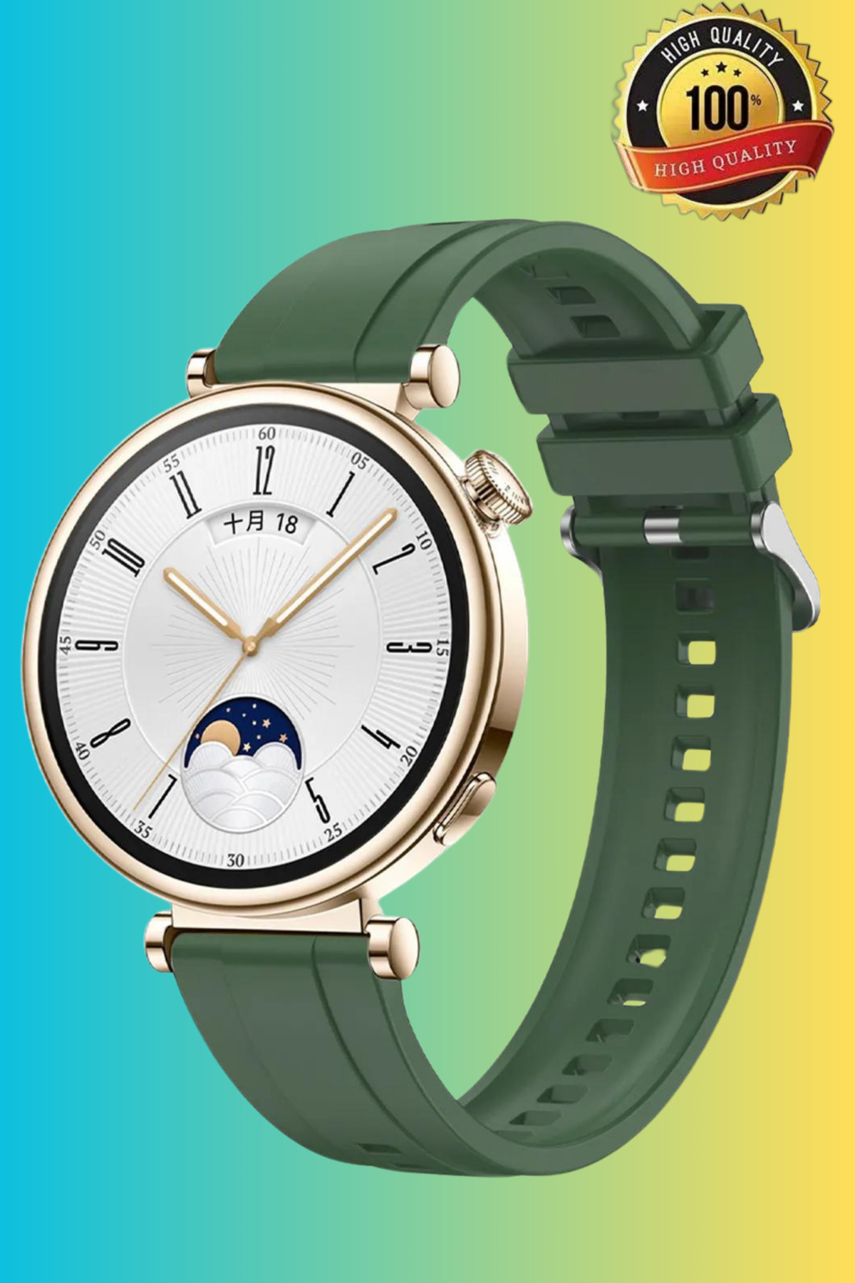 AQUA AKSESUAR Huawei Watch Gt4 41mm Uyumlu Spor Silikon Ayarlanabilir ...