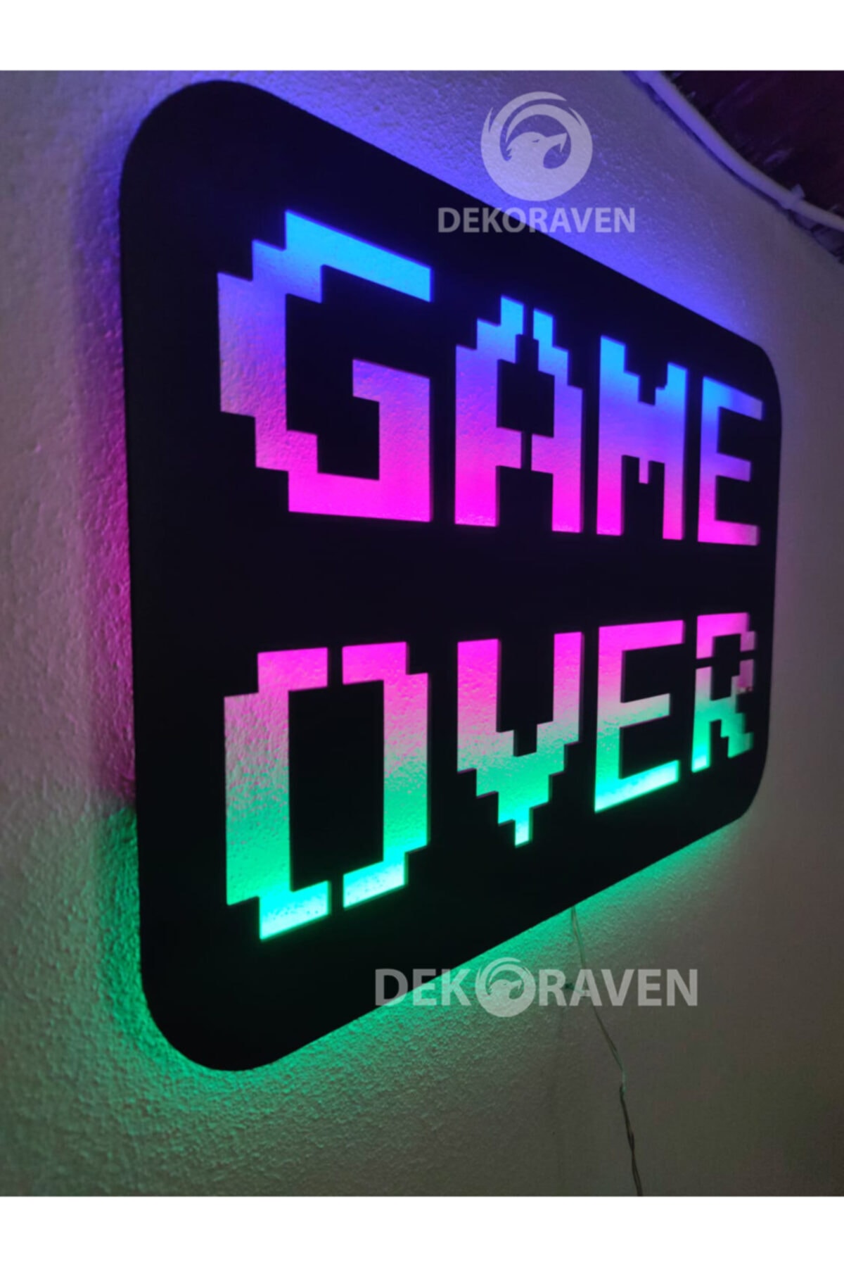 dekoraven Game Over Led Işıklı Ahşap Tablo Fiyatı, Yorumları - Trendyol