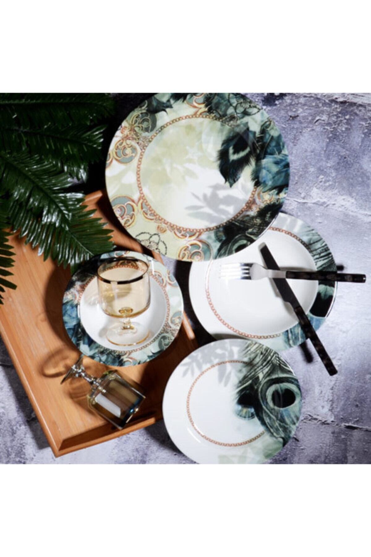 Kosova Züccaciye Kosova 24 Prç Yemek Takımı- P0r-288 Feather - Fiyatı ...