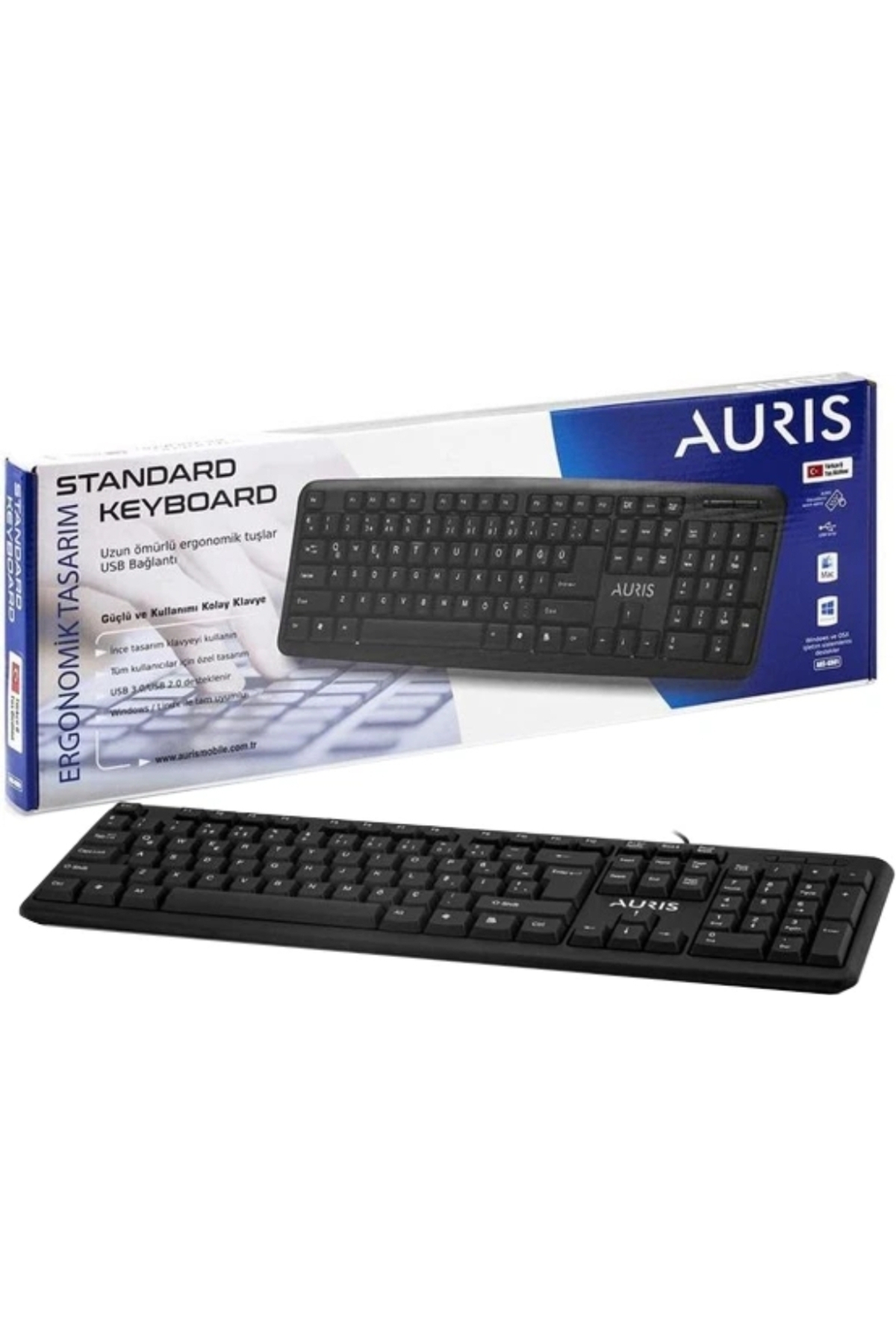 Genel Markalar Auris Ars-kb01 Usb Kablolu Standart Q Klavye - Fiyatı, Yorumları