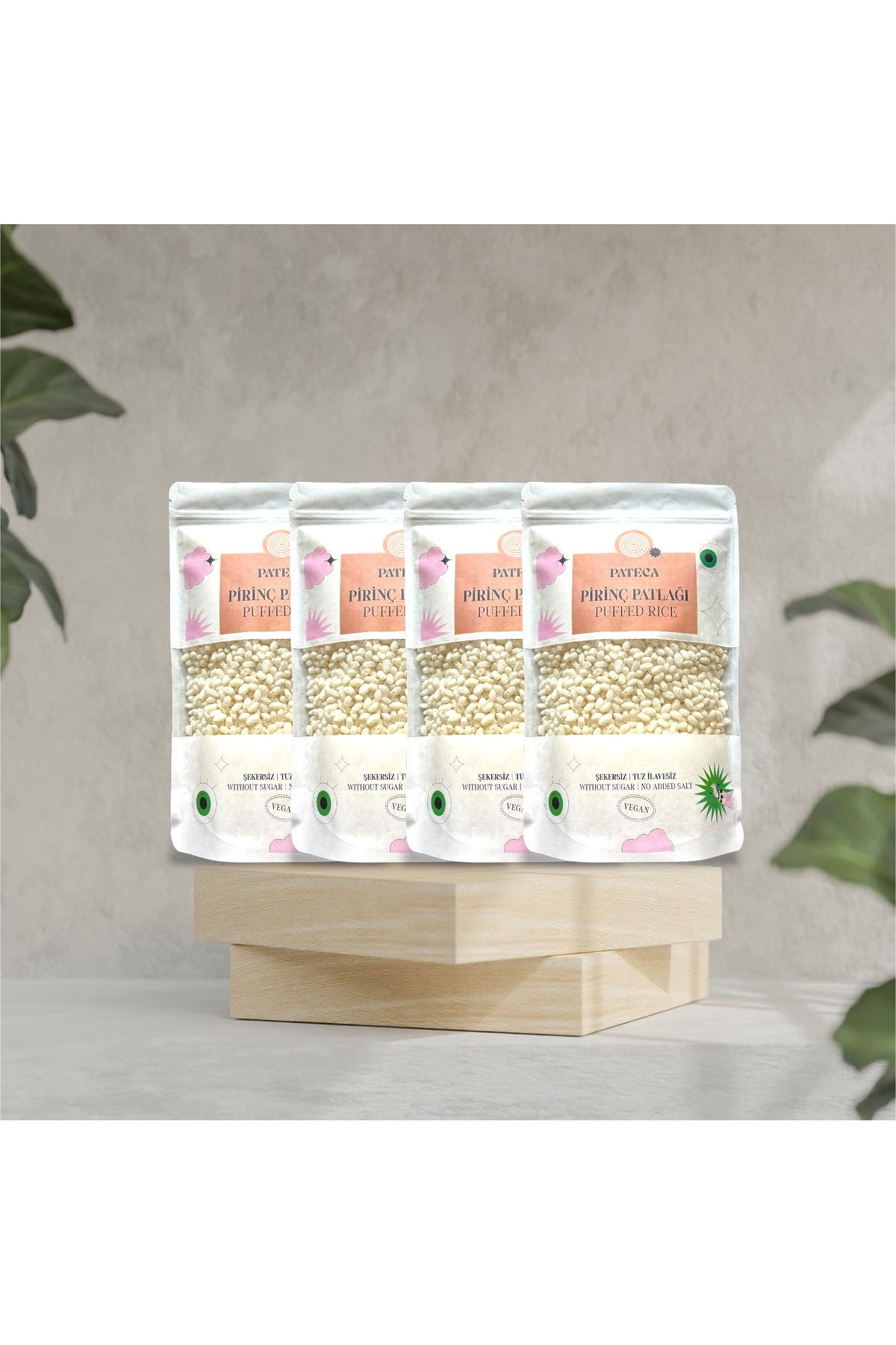 pateca Şekersiz Sade Pirinç Patlağı, 230gr X 4 Fiyatı, Yorumları - Trendyol