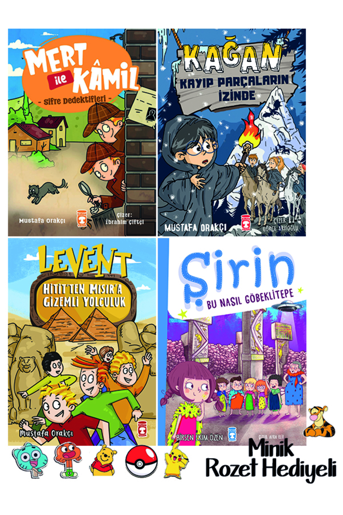 Timaş Çocuk 3. 4. Sınıf Okuma Seti 4 Kitap Mert İle Kamil-Kağan Kayıp ...