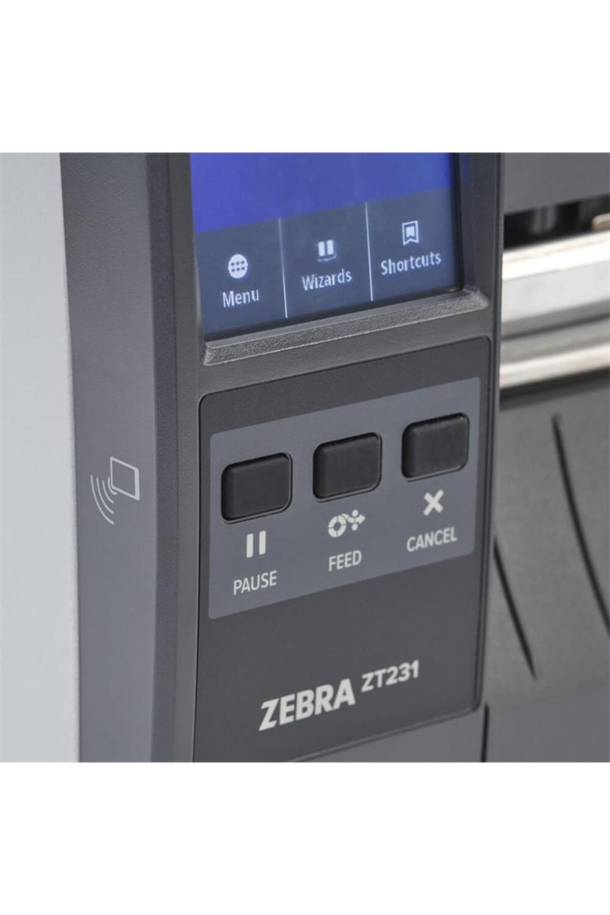 Zebra ZT231 (ZT23142-T0E000FZ) 203DPI TERMAL TRANSFER USB+SERİ+ETHERNET ...