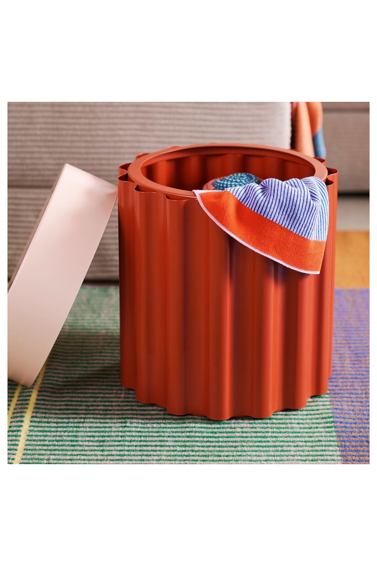 IKEA sehpa, kırmızı-pembe, 37x37 cm akıllı bir depolama alanı - Fiyatı ...