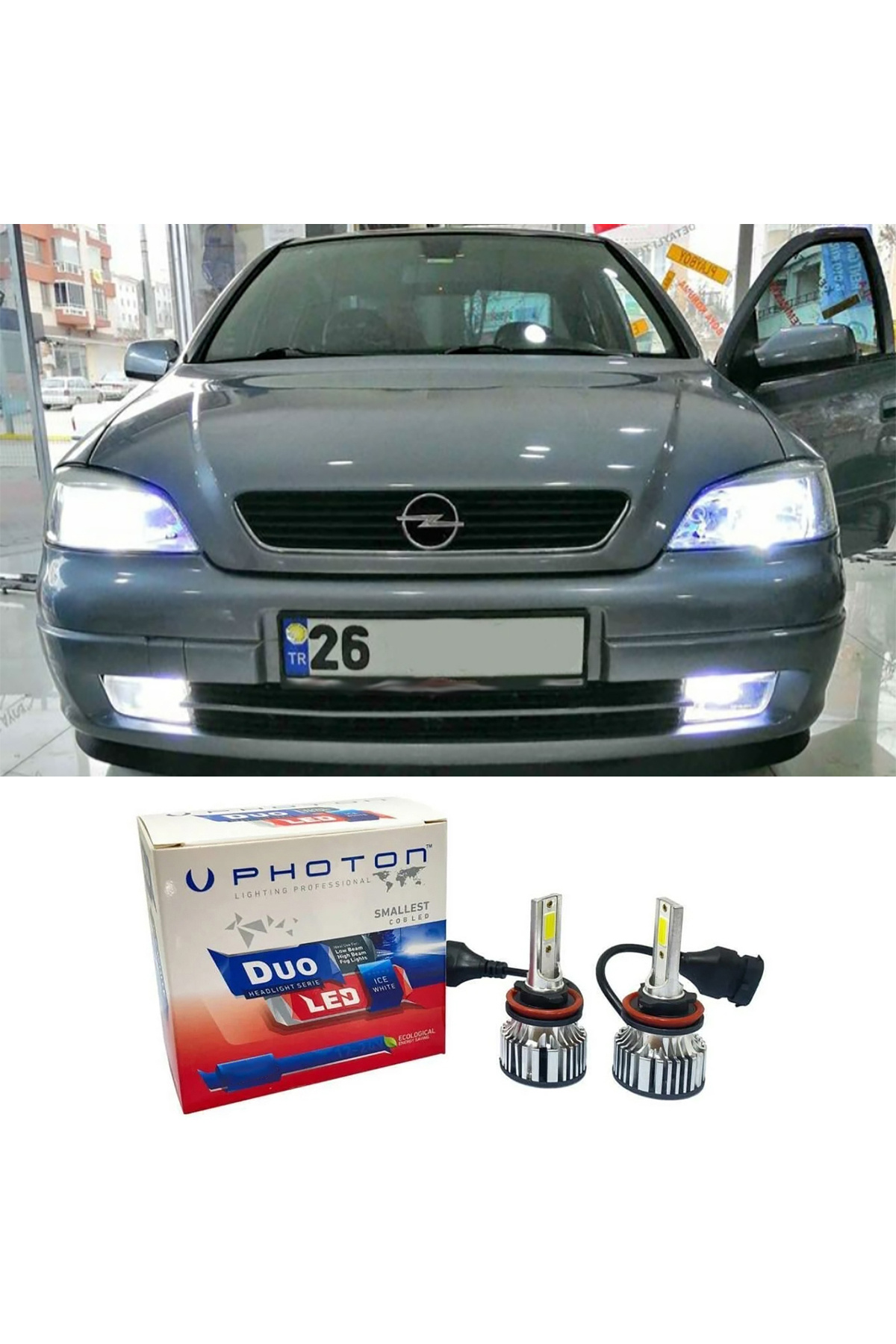 Photon Opel Astra G Led Xenon Kısa Far Ampulü H7 Duo Yeni Seri Beyaz ...