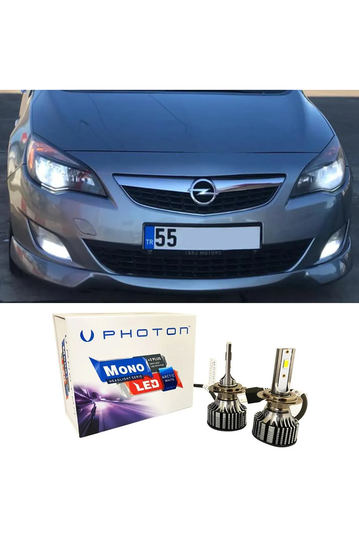 Photon Opel Astra J Led Xenon Uzun Far Ampulü H7 Mono Yeni Seri Beyaz ...