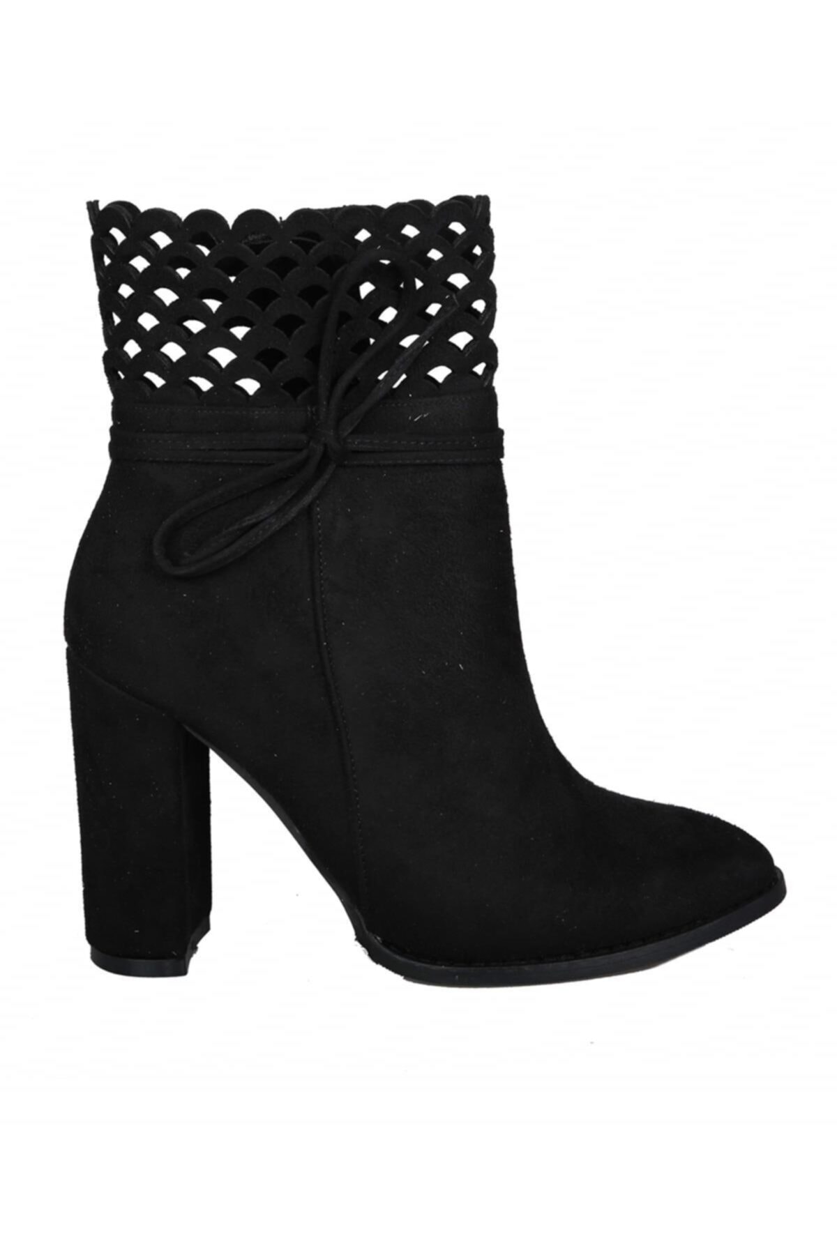 PUNTO Kadın Siyah Süet Bot 419009 PUNTO Kadın Siyah Süet Bot 419009