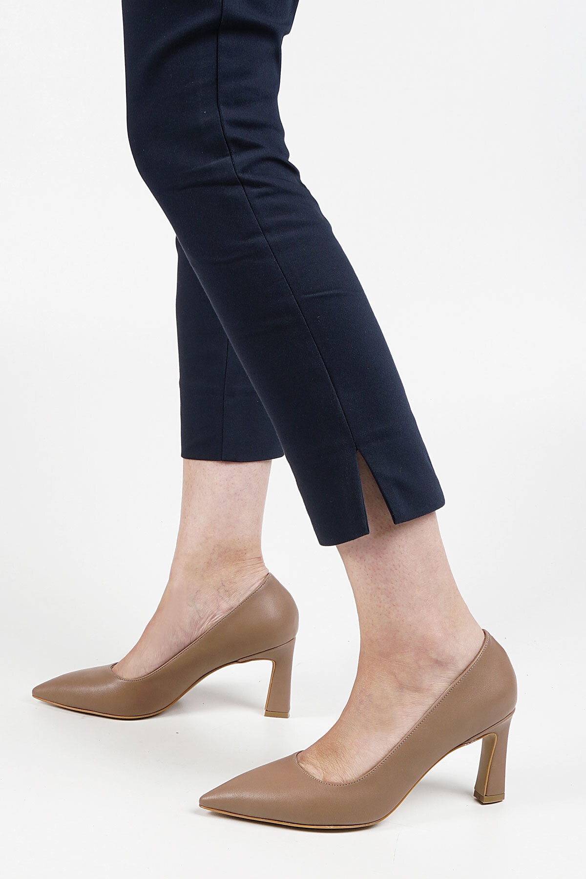 Marjin Kadın Vizon Akuna Stiletto Topuklu Ayakkabı Marjin Kadın Vizon Akuna Stiletto Topuklu Ayakkabı