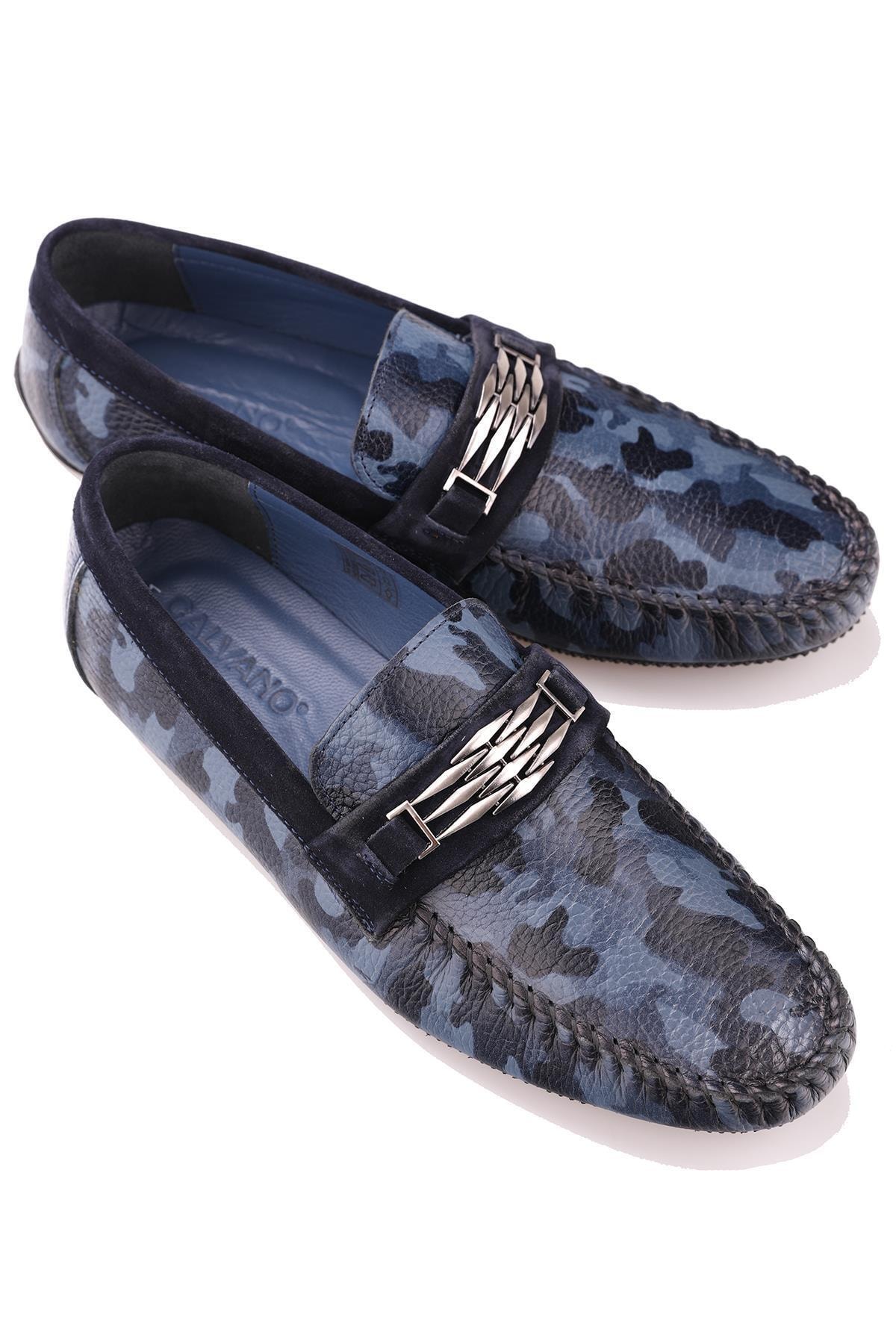 Calvano Erkek Lacivert Hakiki Deri Klasik Ayakkabı Calvano Erkek Lacivert Hakiki Deri Klasik Ayakkabı