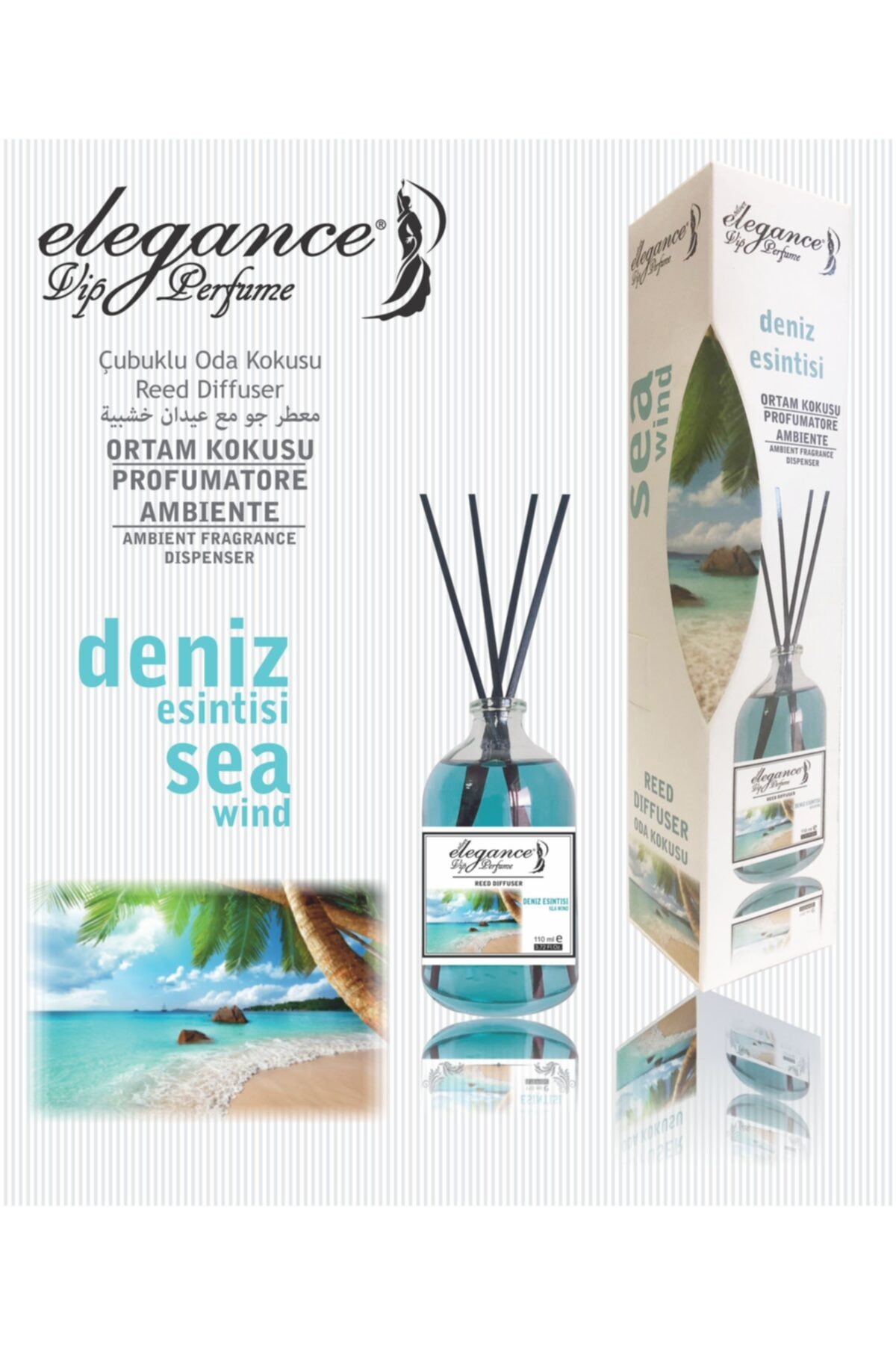 Elegance vip Perfume Deniz Esintisi Reed Diffuser Bambu Çubuklu Oda ...