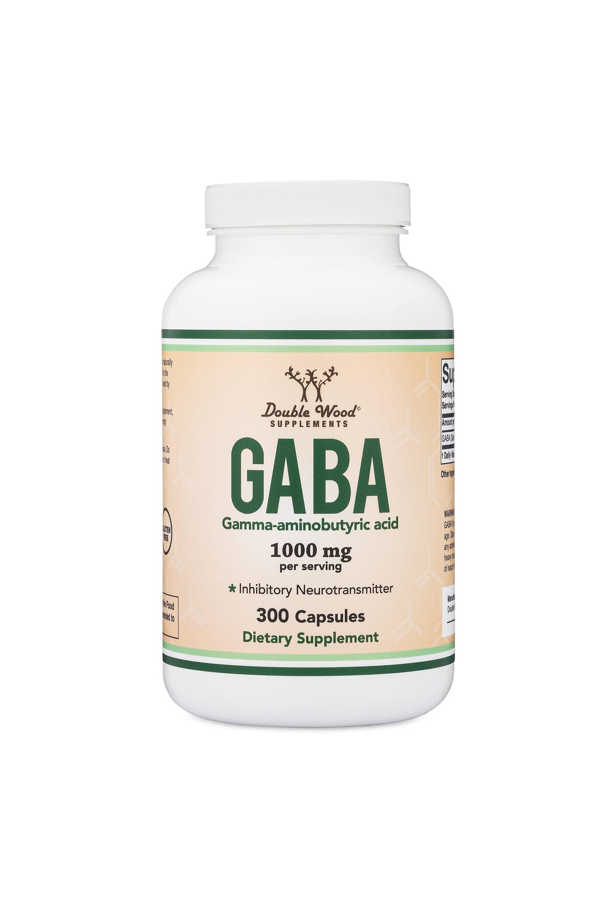 DOUBLE WOOD GABA - 300 x 1000 mg capsules- Trendyol