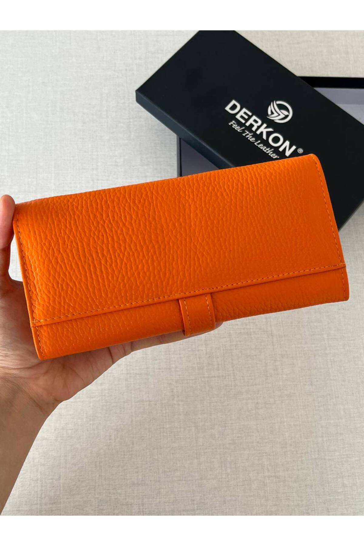 Derkon Hakiki Deri Kibar Kadın Cüzdanı Turuncu Renk Fiyatı, Yorumları ...