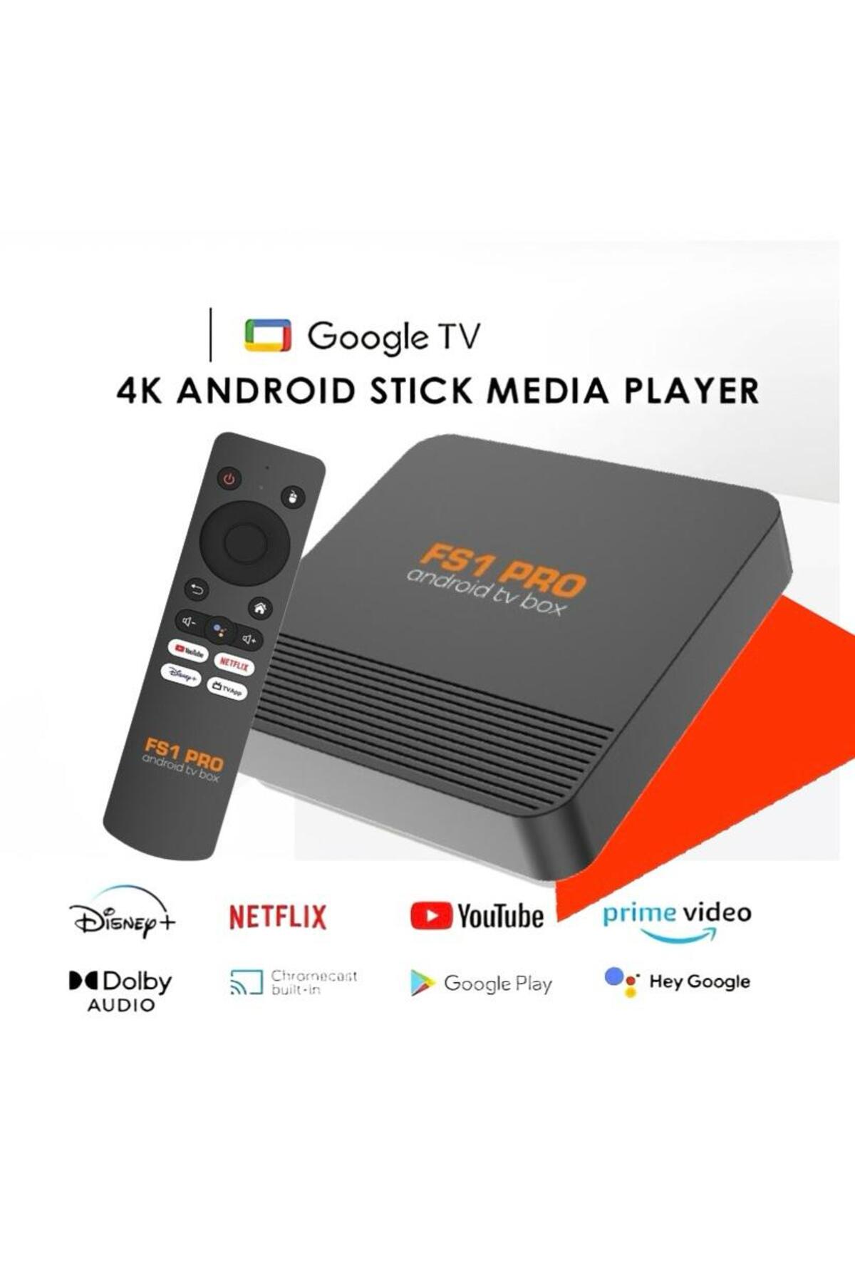 FS1PRO TEKNOLOJI 5G TV BOX FS1PRO - 4K UHD & FREE İPTV - Full Paket Yayın / Akıllı Box - Tv ...