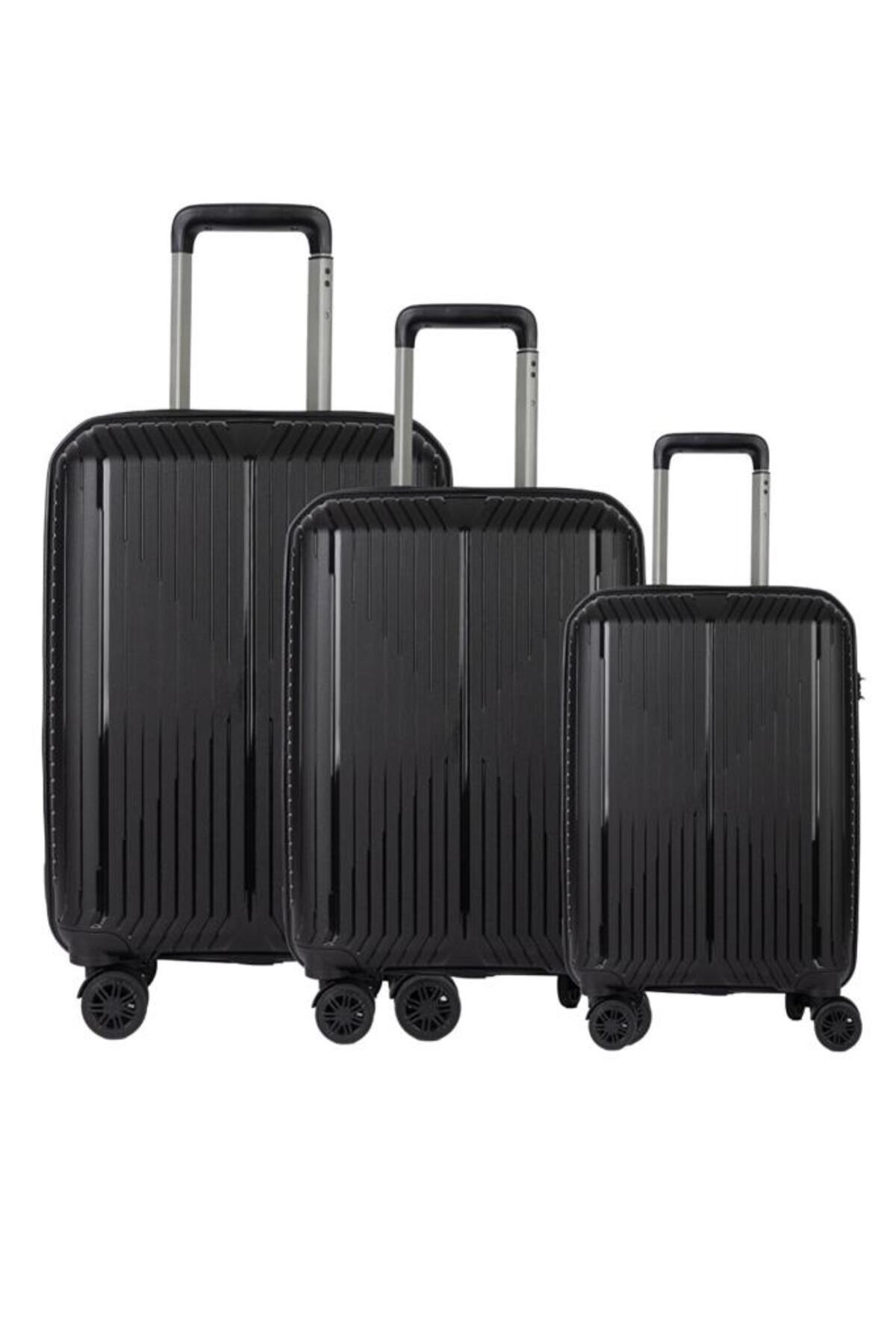 Alinka Silikon Valiz Set - Kırılmaz PP Bavul Set - 3'lü Kırılmaz Valiz ...