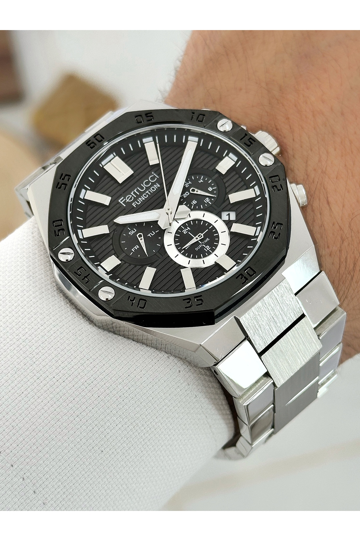 Ferrucci Function Fonksionlu 3 Atm Su Geçirmez Çelik Kordon Erkek Kol ...