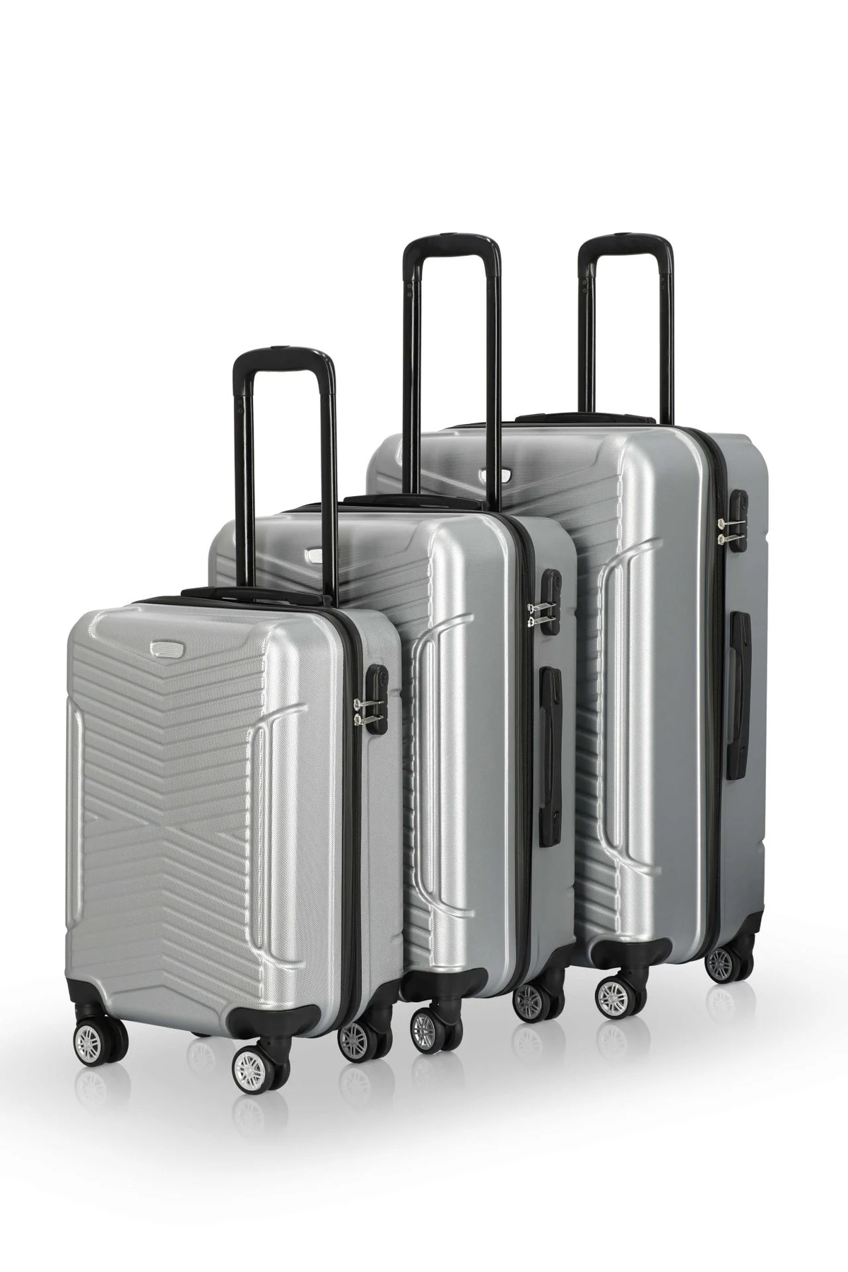 ROBEVE Abs 3'lü Valiz Seti Bavul Seti Büyük Boy Valiz - Orta Boy Valiz ...