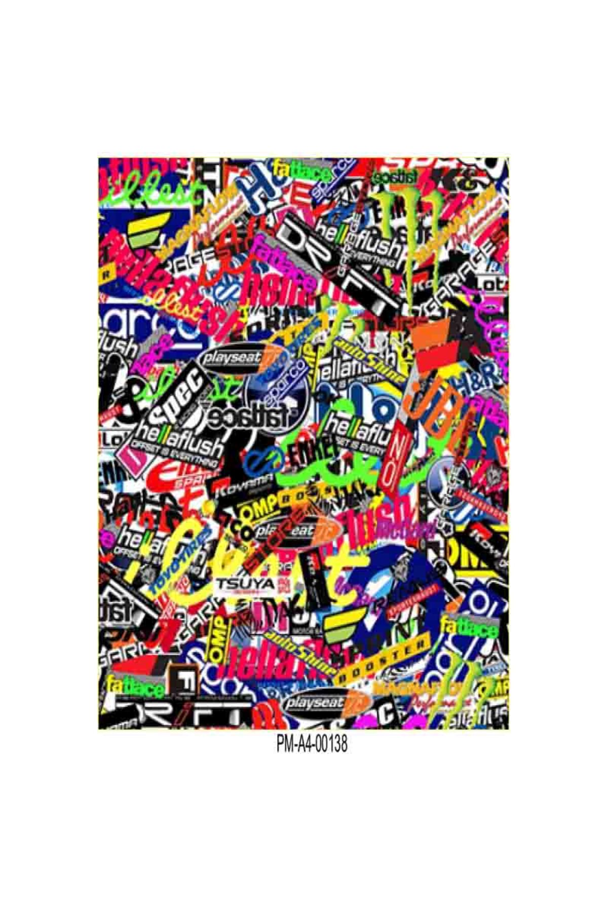 MOTOSEPETİM HELLAFLUSH TASARIMLI EKİPMAN KASK MOTORSİKLET STİCKER SETİ ...