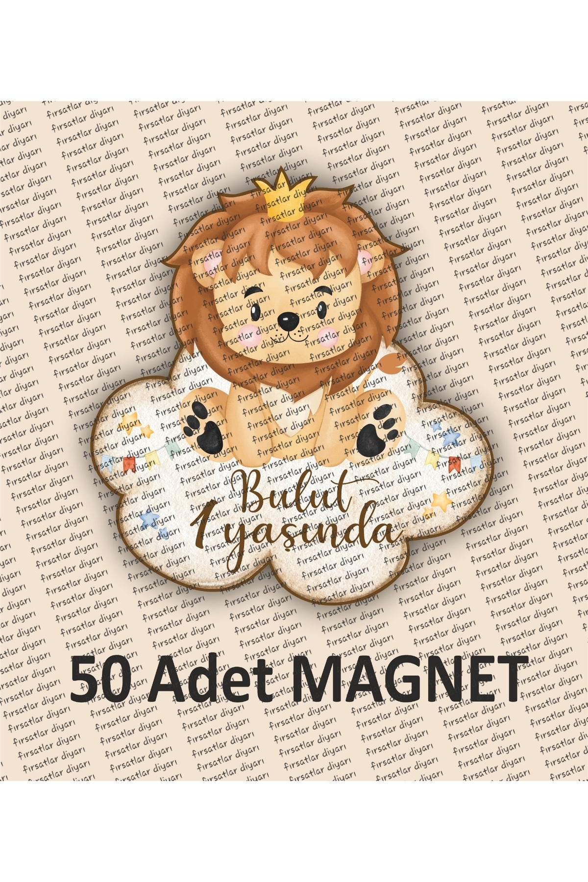 fırsatlar diyarı İsme Özel Doğum Günü 1 Yaş - 2 Yaş Magnet - Bebek ...