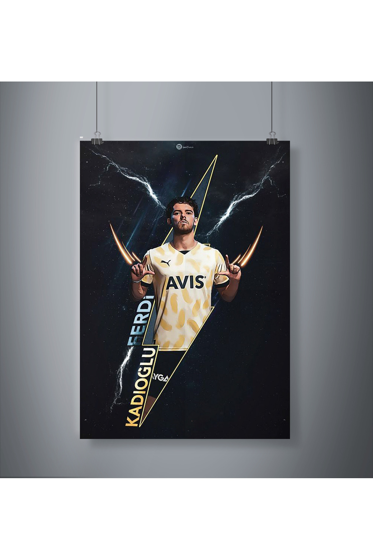 MS MustafaSunan Ferdi Kadıoğlu Futbolcu Poster Çerçevesiz Kuşe ...