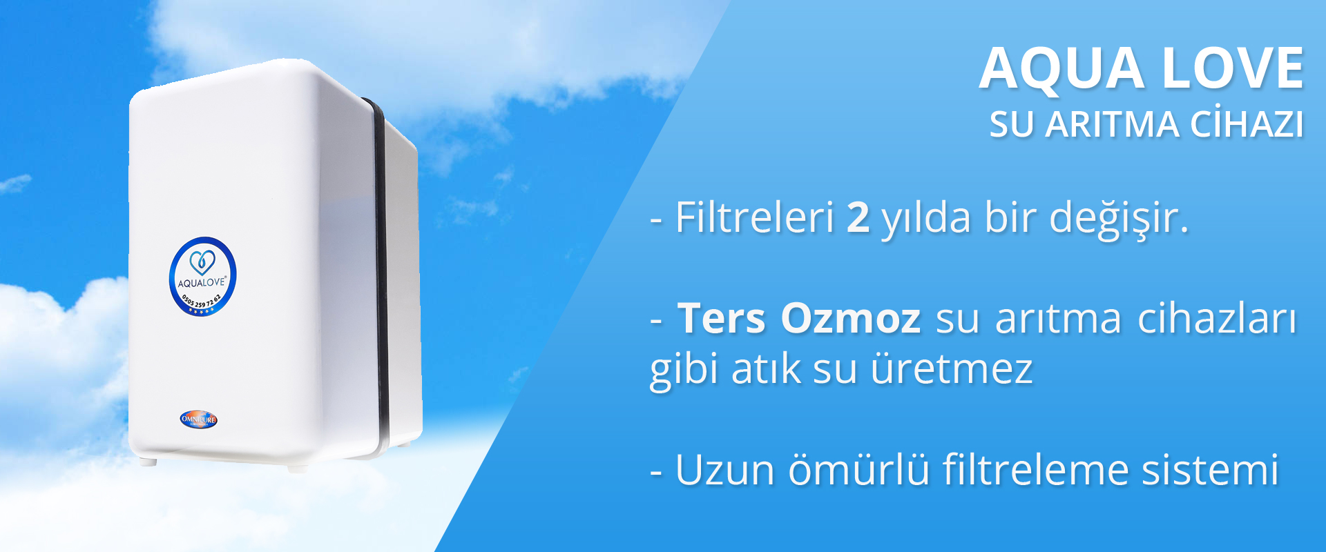 Spring Water Aqua Love Premium %100 Amerikan Atık Su Üretmeyen Su ...