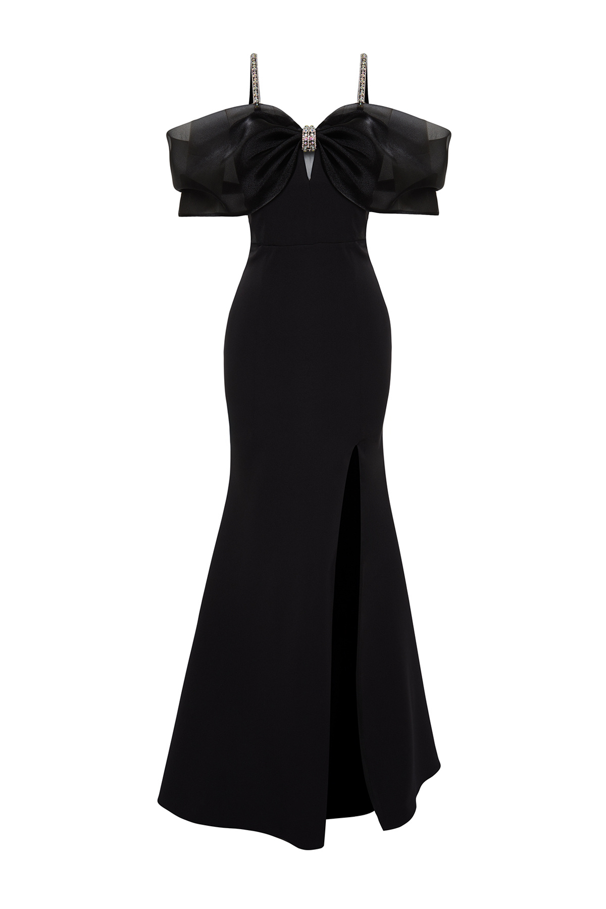 Trendyol Collection Чорний Tas аксесуар детально ткані довгі обтягуючі ...