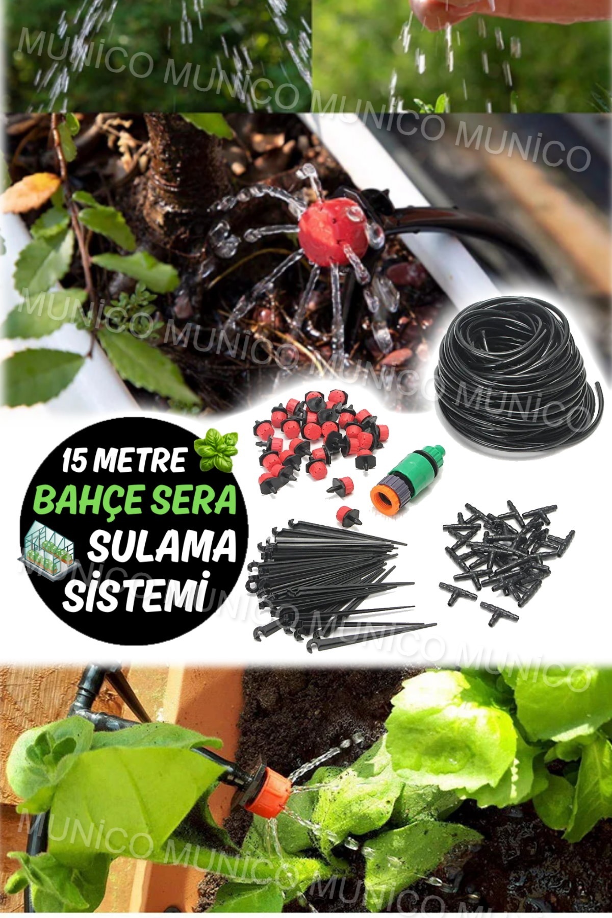 Munico 15 Metre Veranda Çardak Kamelya Kış Bahçe Sera Bitki Sulama Ve ...