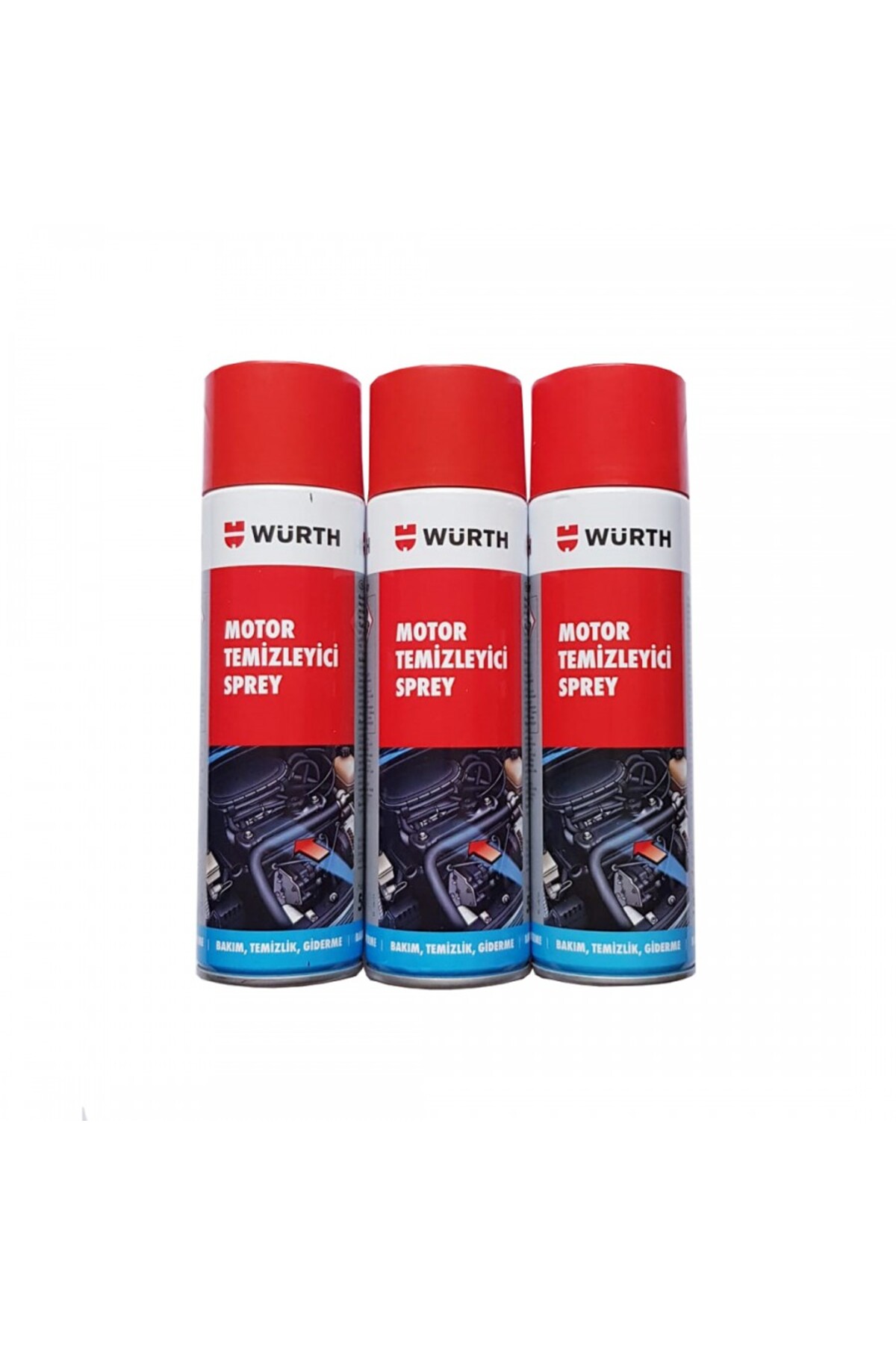 Würth Motor Temizleme Spreyi 500 ml ( 3 Lü Set) Fiyatı, Yorumları ...