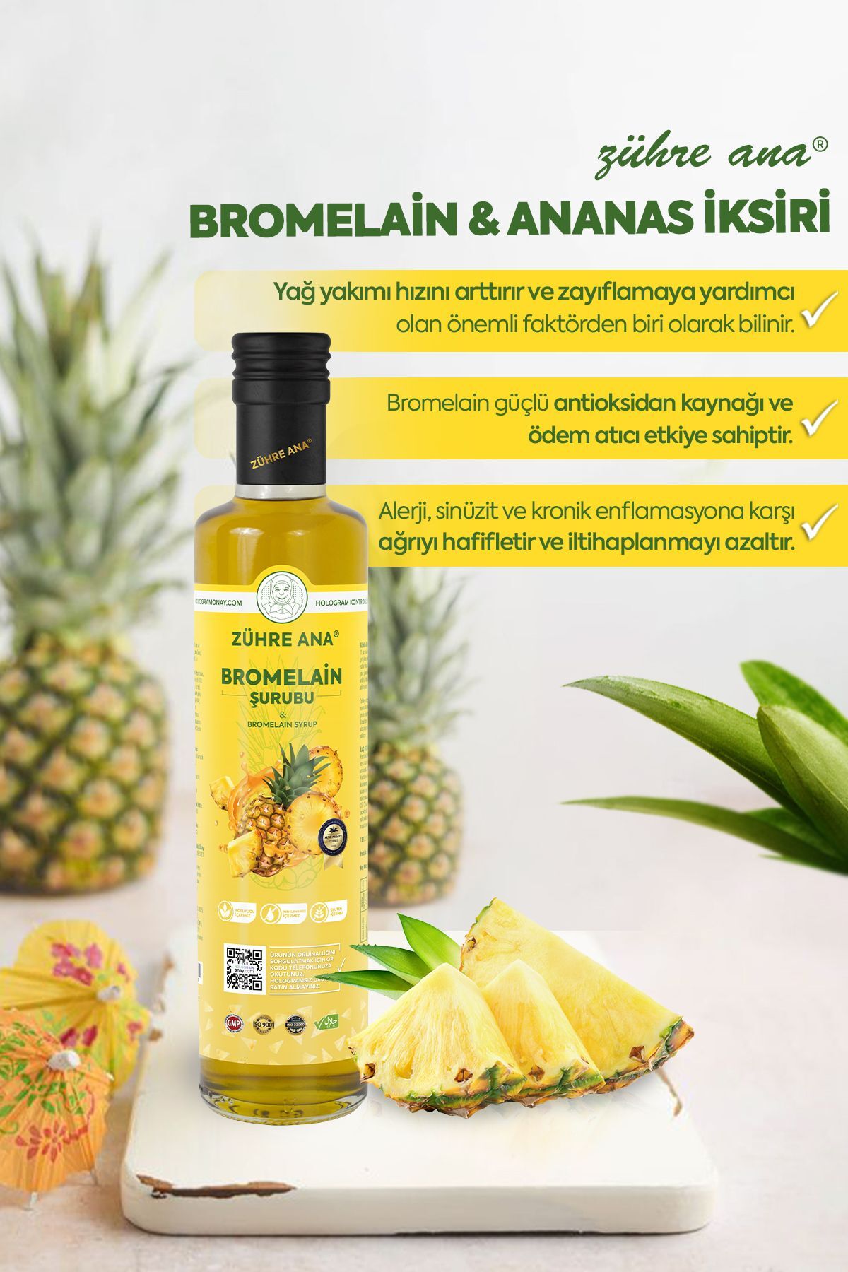 Zühre Ana Bromelain Ananas İçeren Detox Şurubu Fiyatı, Yorumları - Trendyol